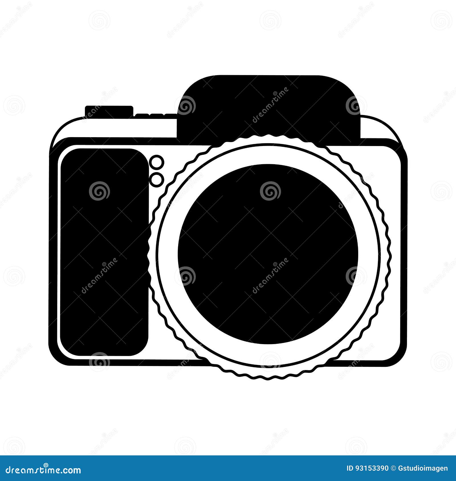 Fotoapparat Lokalisierte Ikone Vektor Abbildung - Illustration von ...