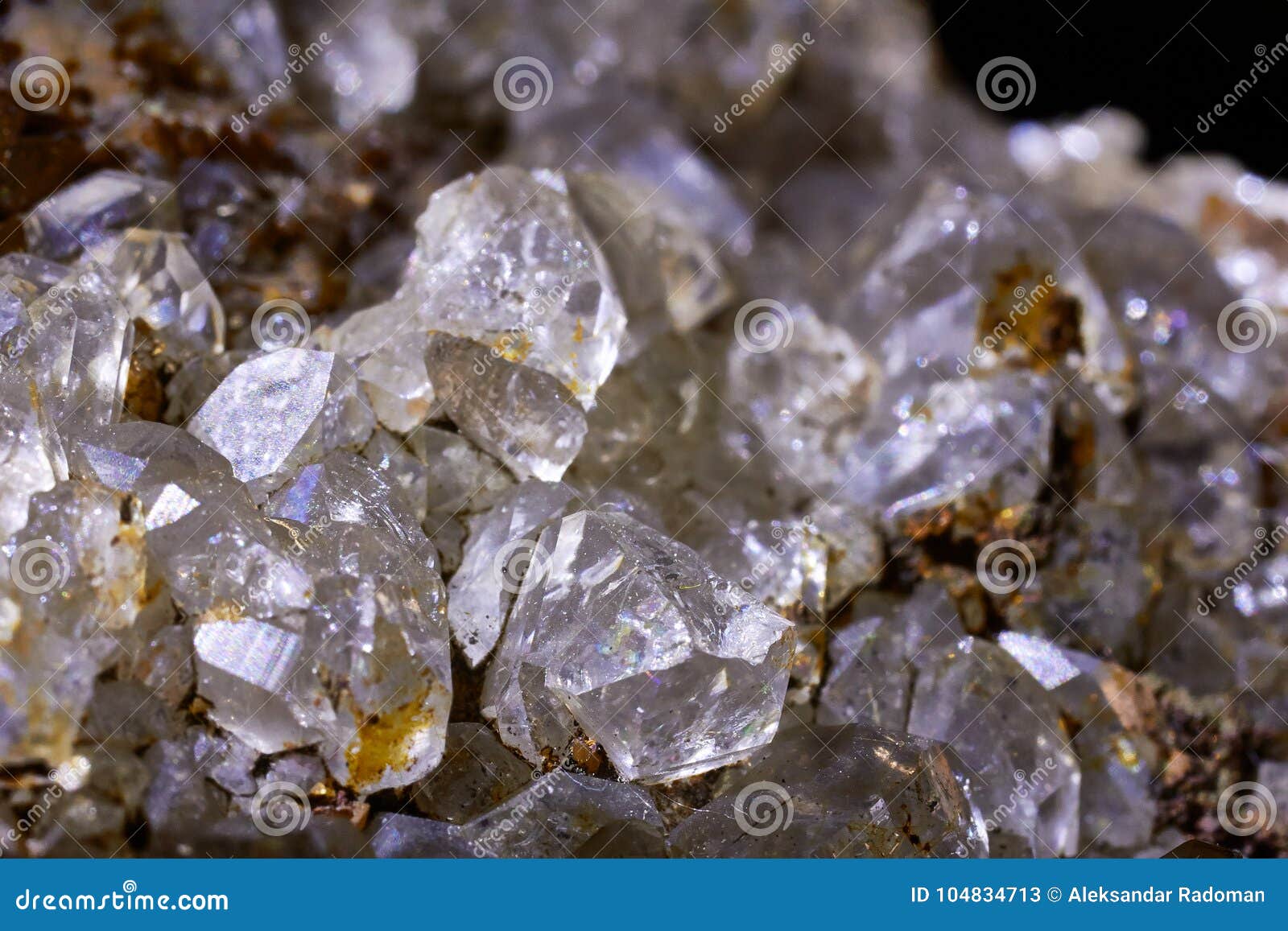 Fotografía Del Primer Del Cuarzo Transparente Blanco Imagen de archivo ...