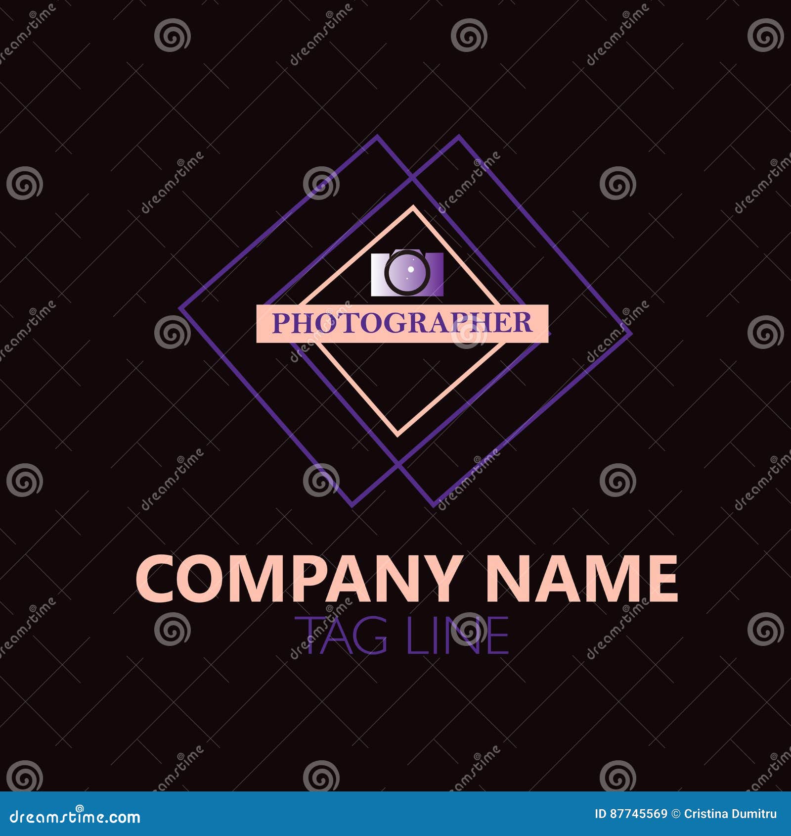 Fotograf Logo Design vektor abbildung. Illustration von fotographie ...