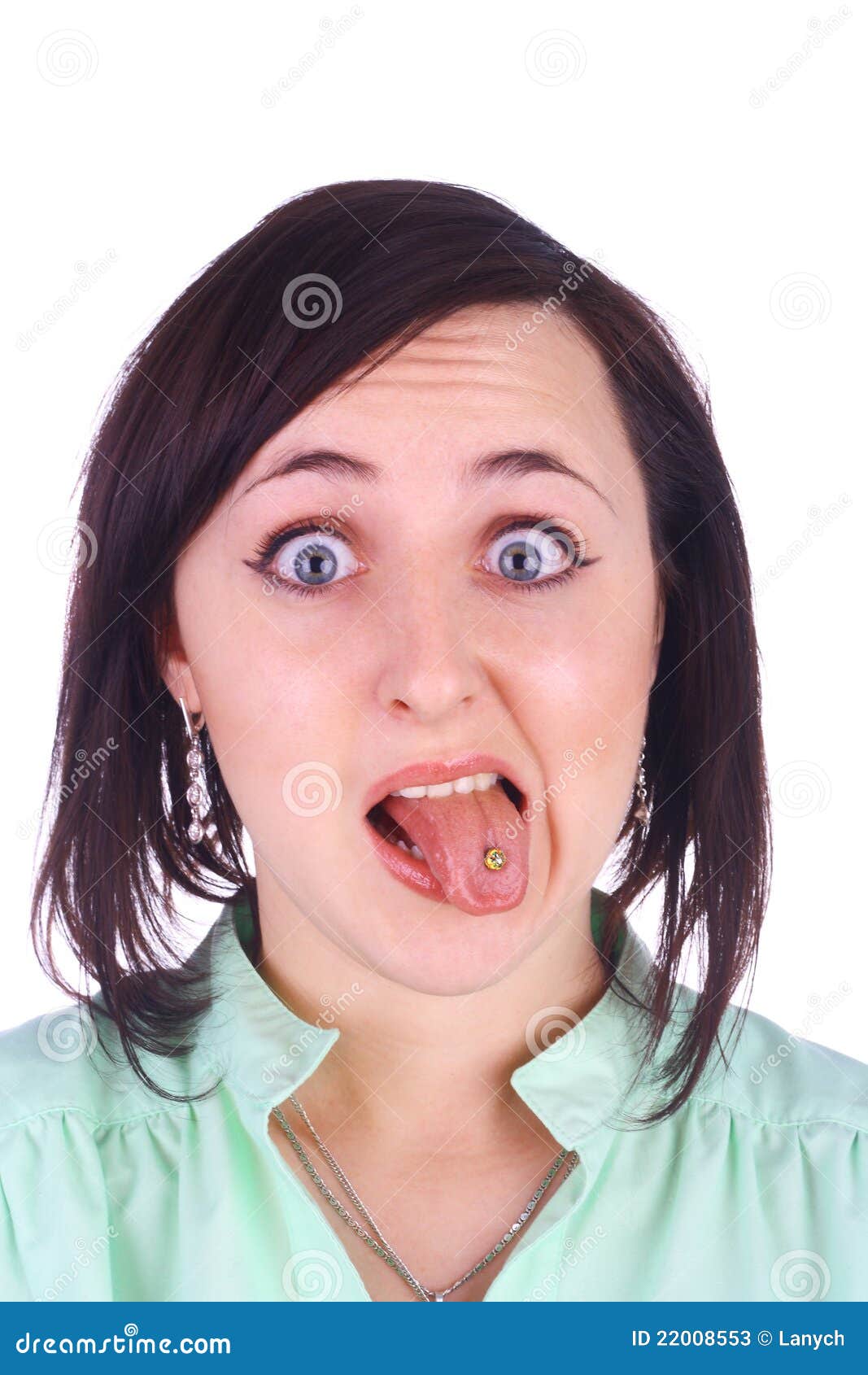 Fou image stock. Image du gris, caucasien, cheveu, fille - 22008553