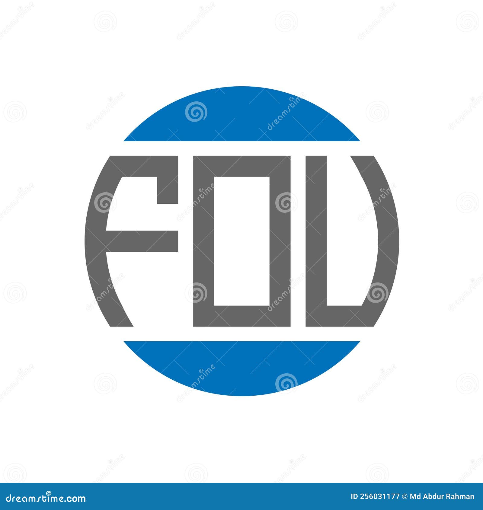 FOU Letter Logo Design On White Background. FOU Creative Initials ...