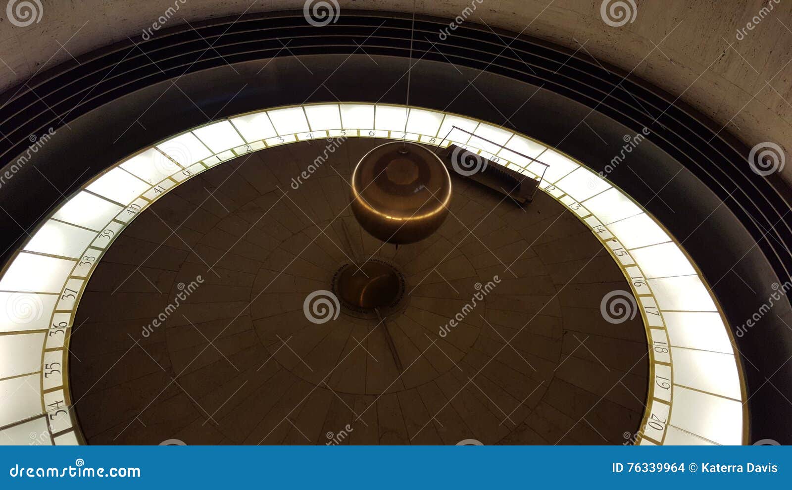 Foucault Pendulum Showing Earth`s Rotation Editorial Image ...