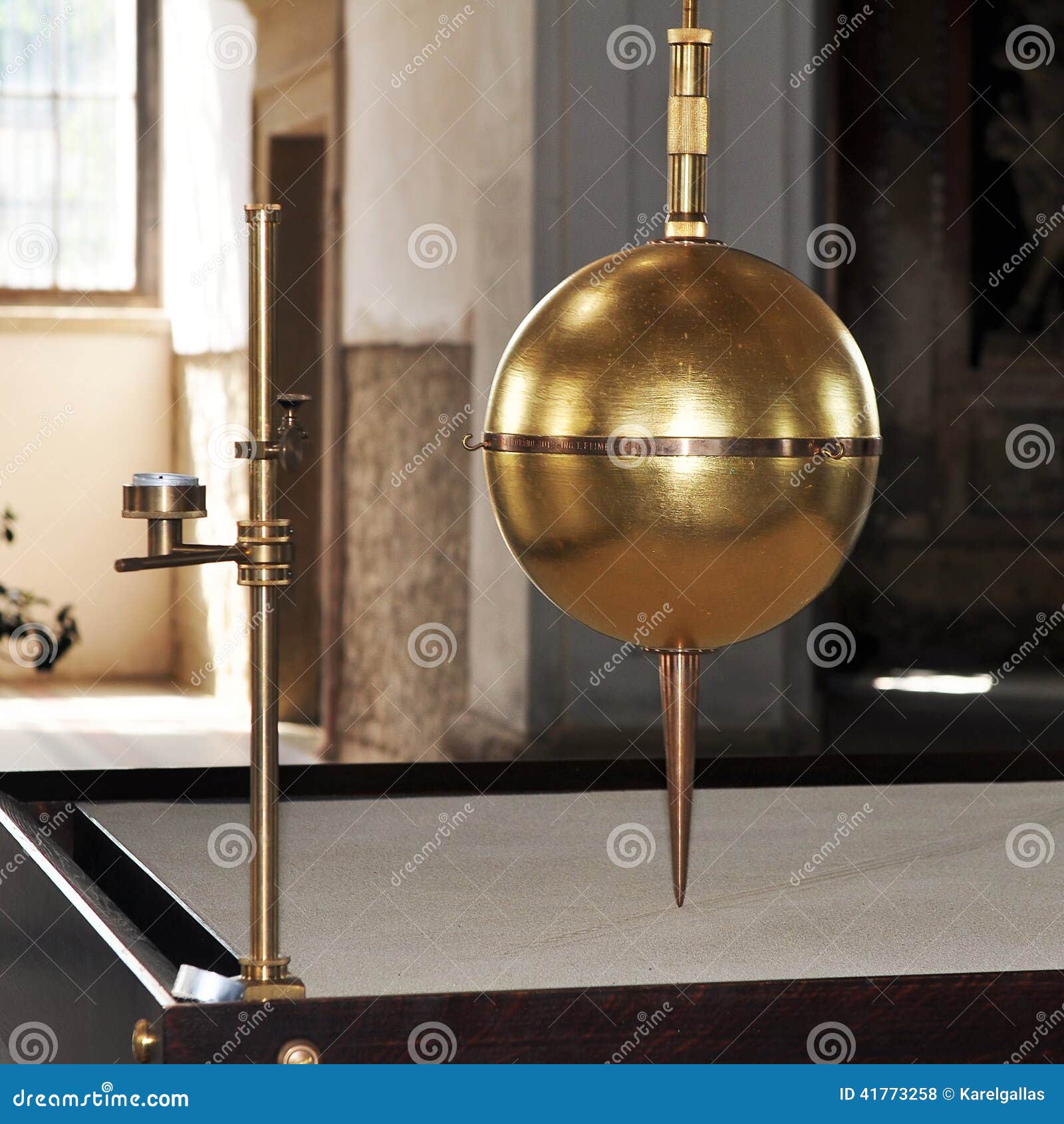Foucault pendulum stock photo. Image of landmark, building - 41773258