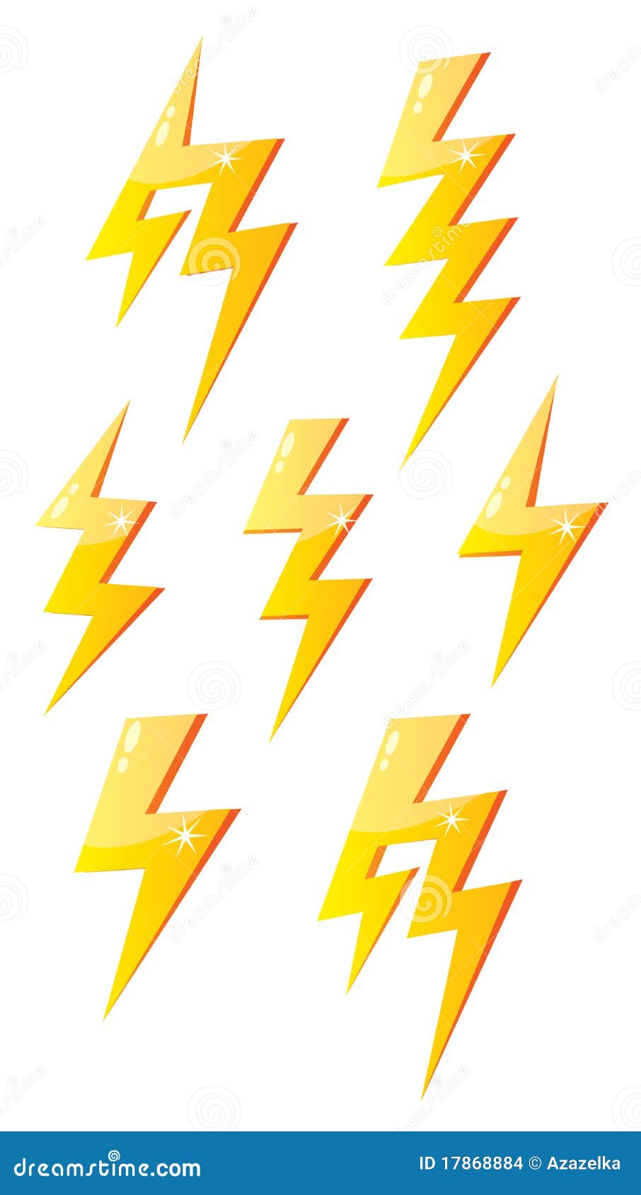 Foudre de dessin animé illustration de vecteur. Illustration of pouvoir ...