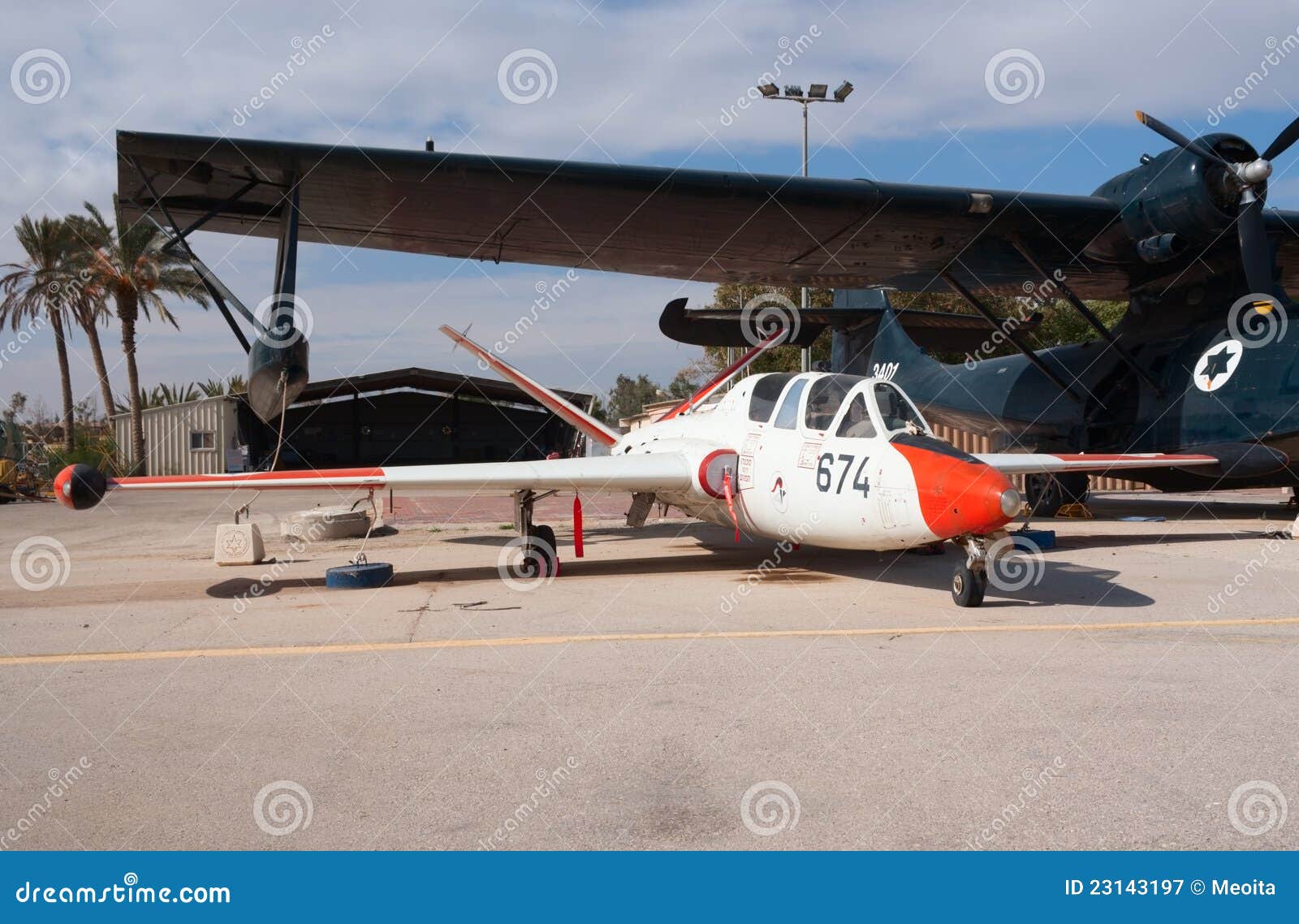 Fouga CM.170 Magister editorial photography. Image of hatzerim - 23143197