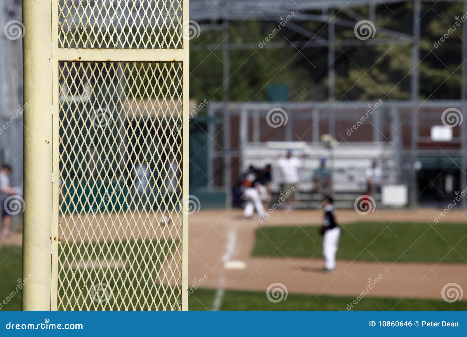 Foul Pole stock photo. Image of sports, mesh, foul, boundary - 10860646