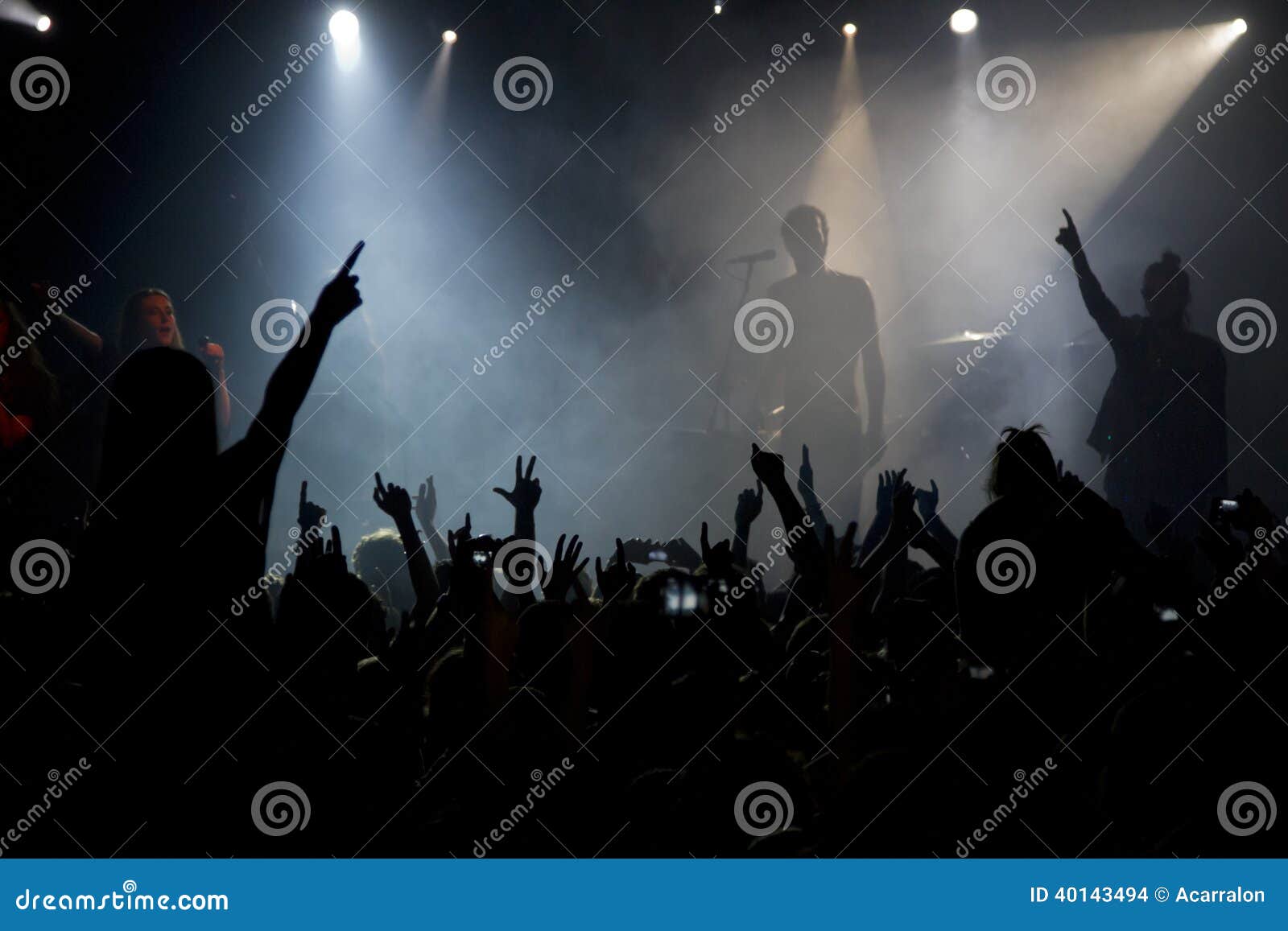 Foule de concert photo stock. Image du musique, divertissement - 40143494