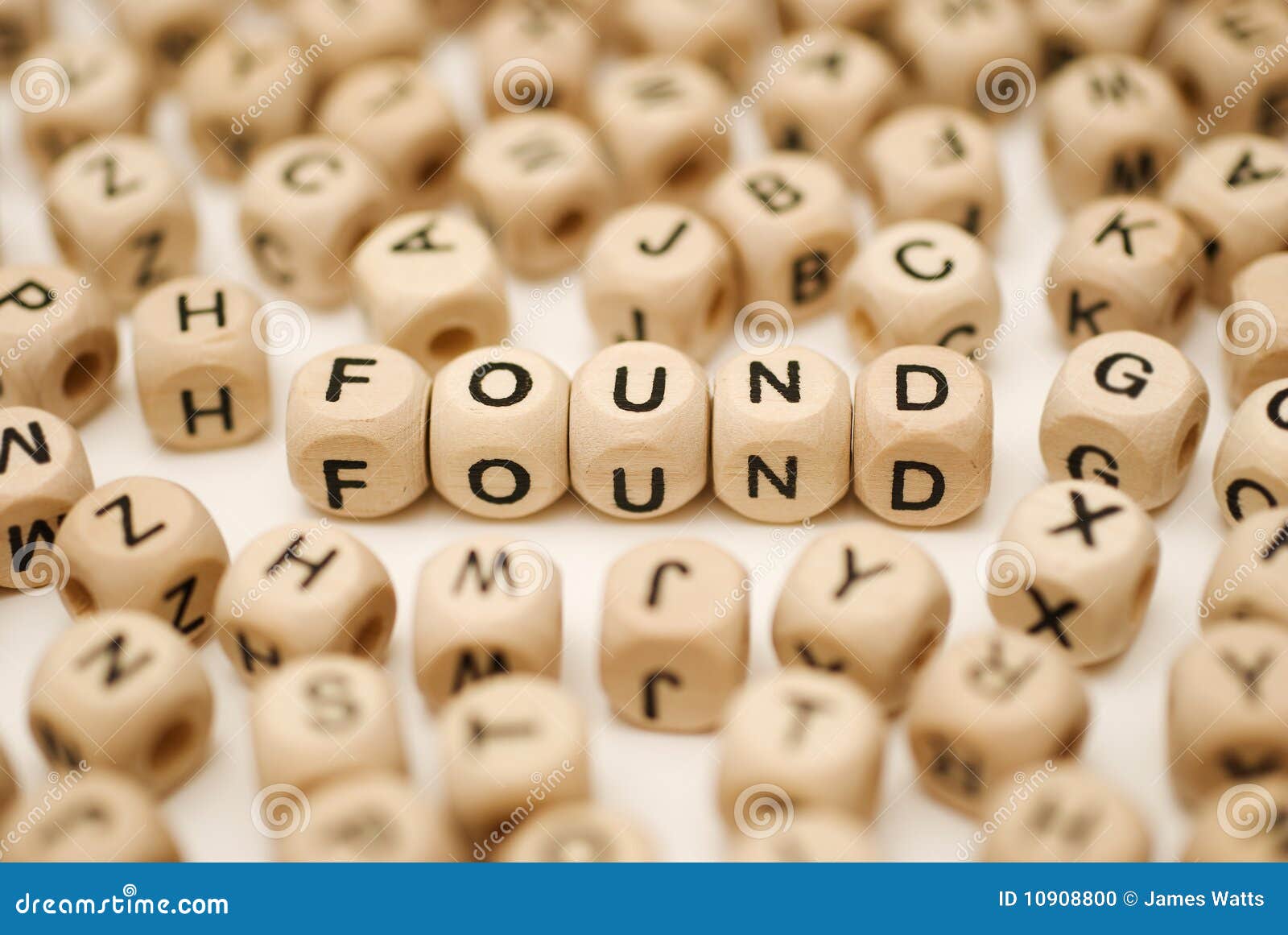 Found stock photo. Image of blocks, spell, wooden, word - 10908800