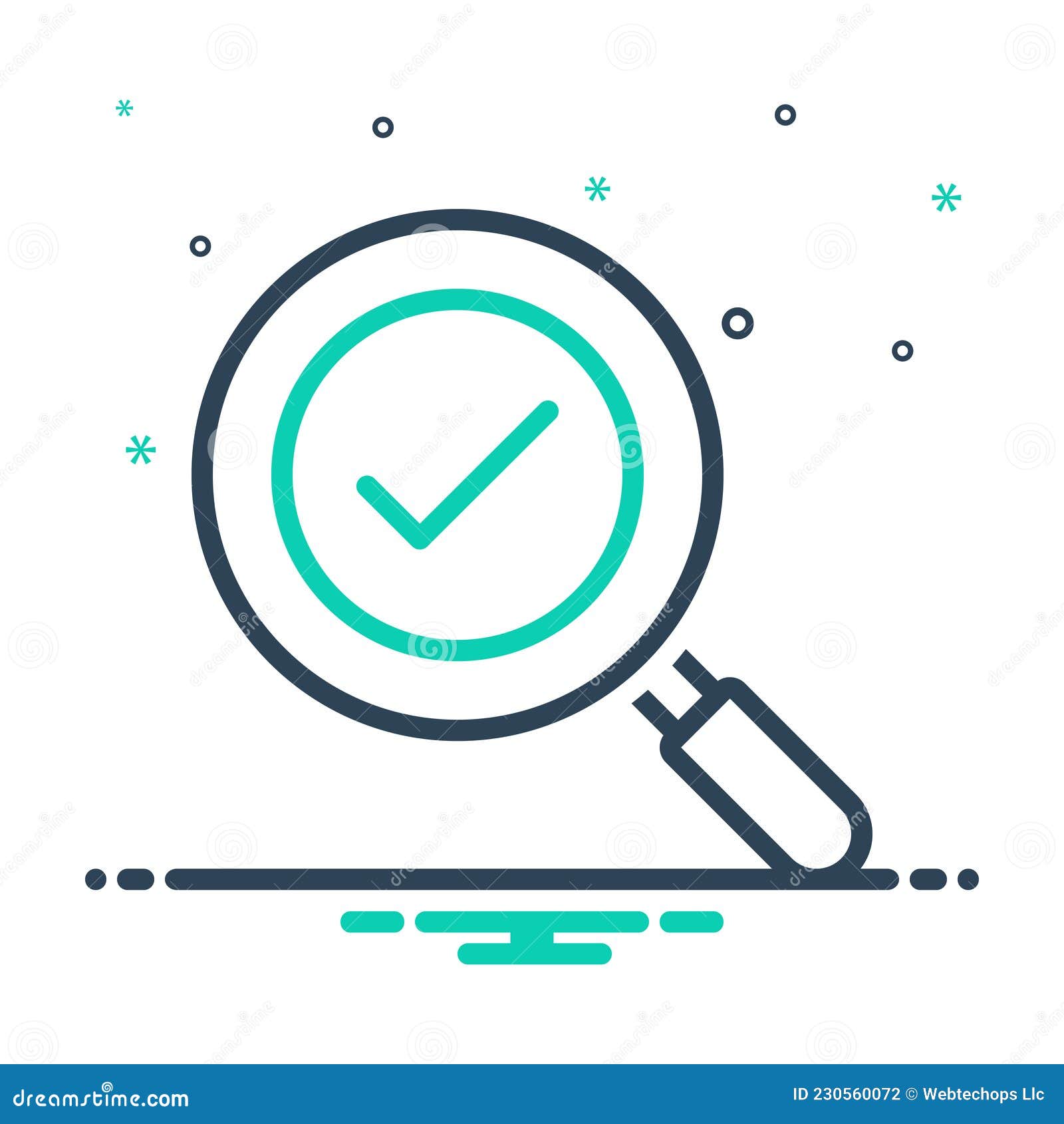 Mix Icon for Found, Exploration and Solution Stock Vector ...