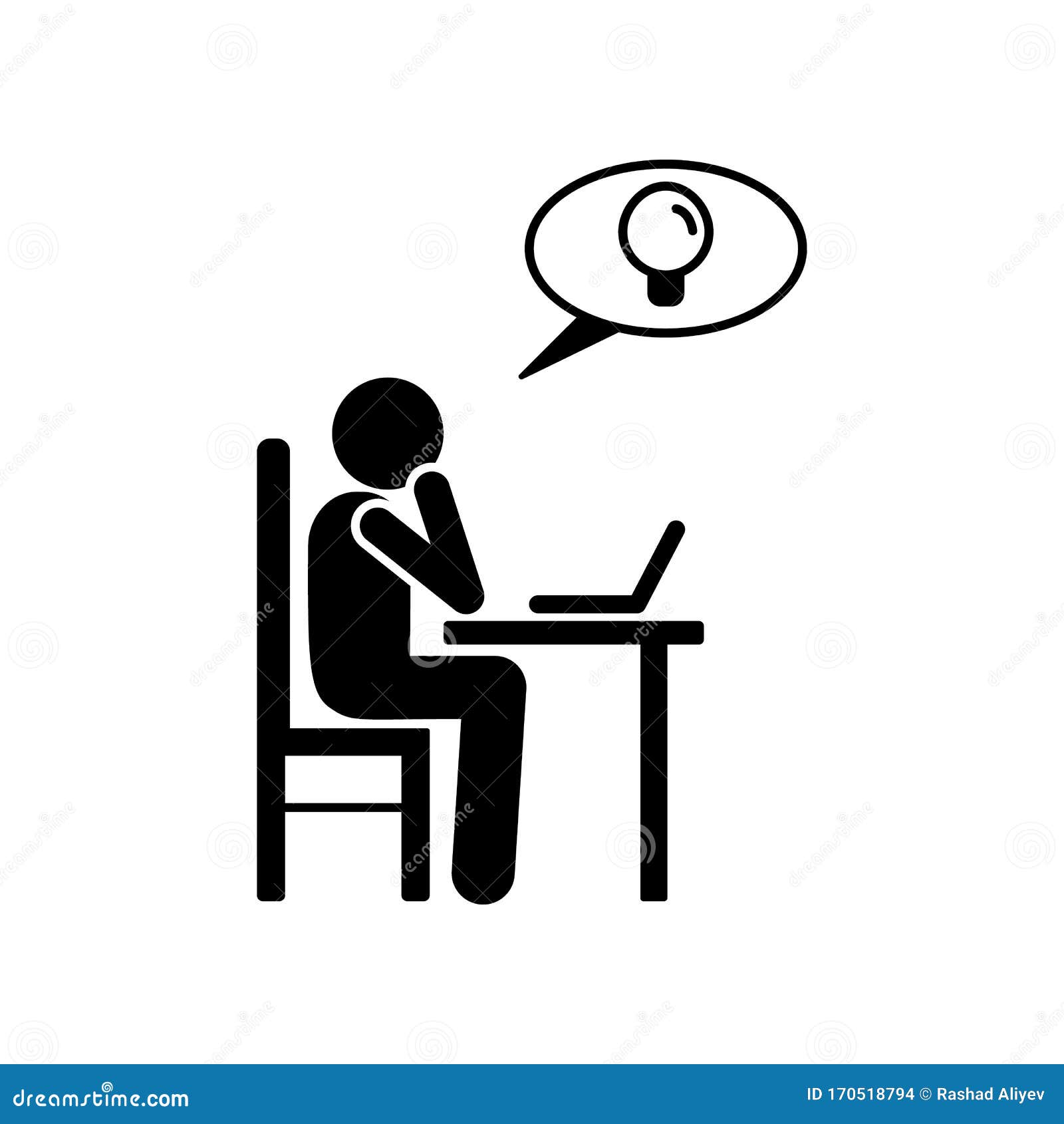 Found, Idea, Man Icon. Simple Pictogram Of Human With Idea Icons For Ui ... Found, Idea, Man Icon. Simple Pictogram Of Human With Idea Icons For Ui ...