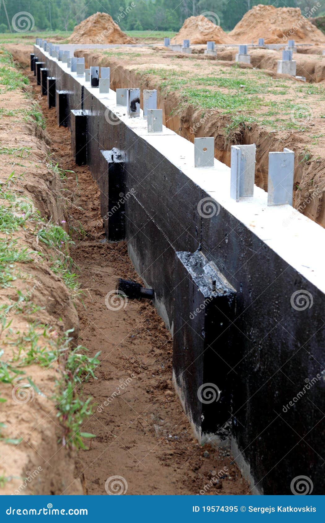 Foundation stock image. Image of build, basement, industrial - 19574395