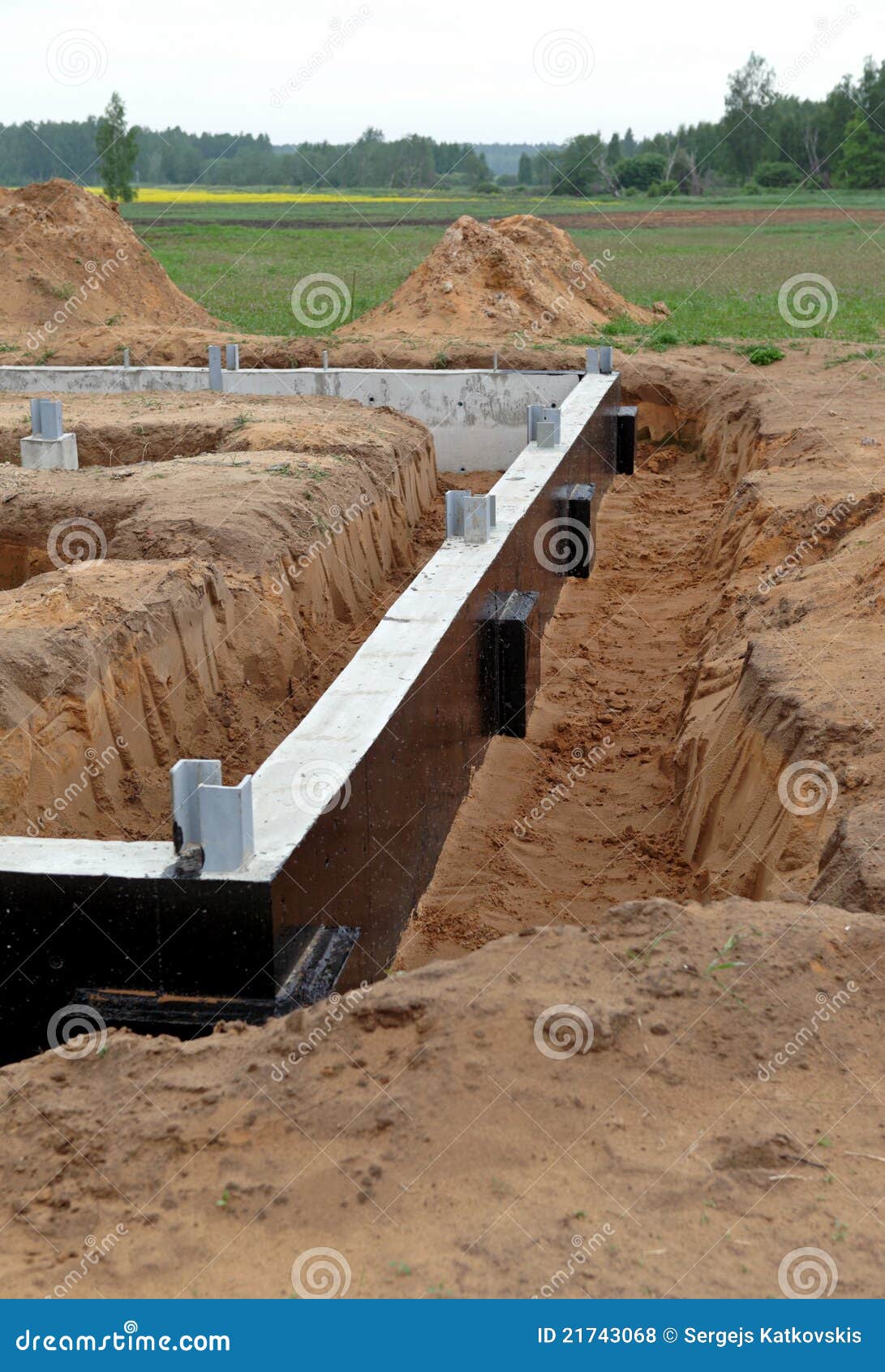 Foundation stock photo. Image of plan, strength, development - 21743068