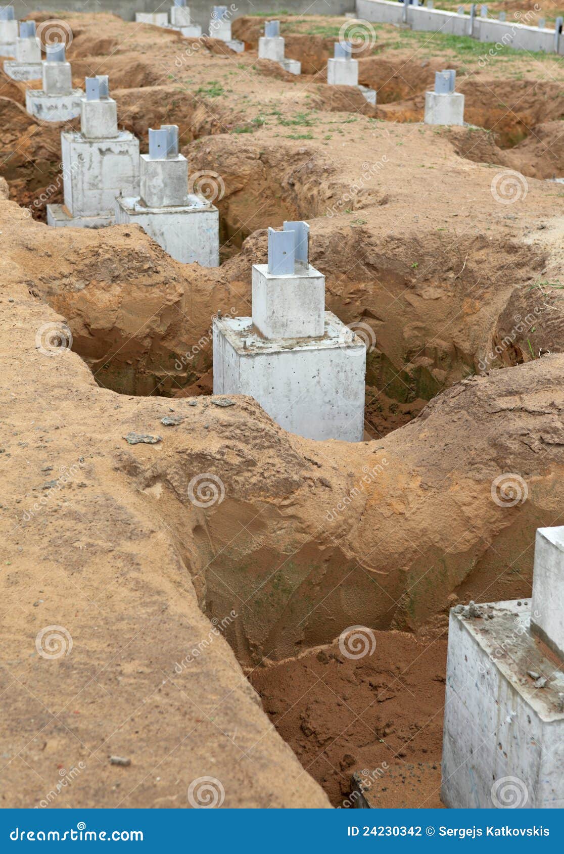 Foundation stock photo. Image of material, plan, horizontal - 24230342