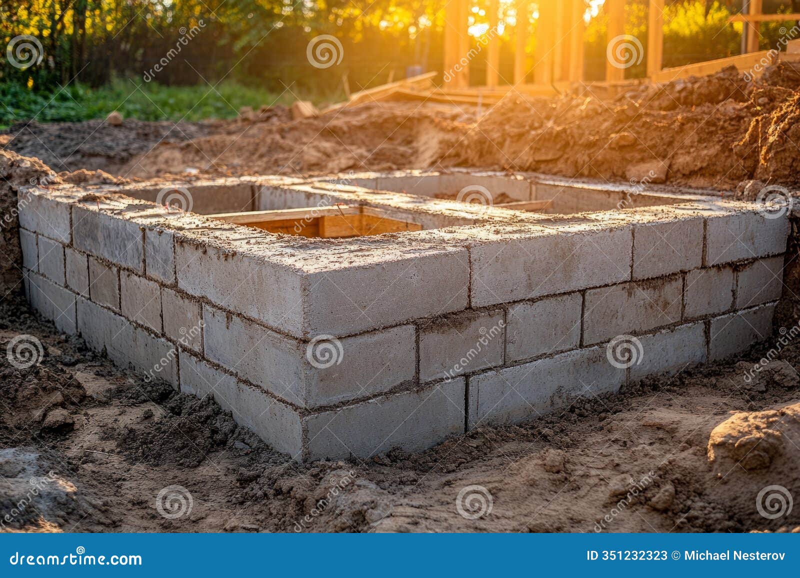 Stages Of Construction Of A Multi-storey Building. The Pouring Of ...