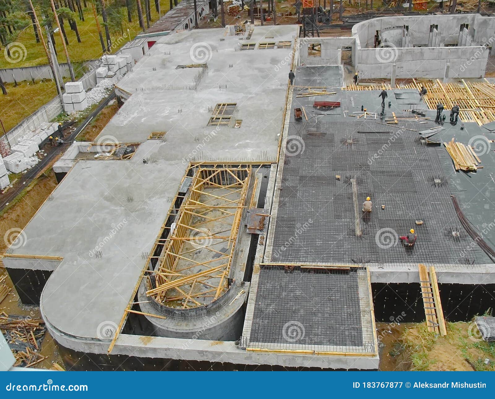 Foundation Building Constructions Editorial Photography - Image of ...