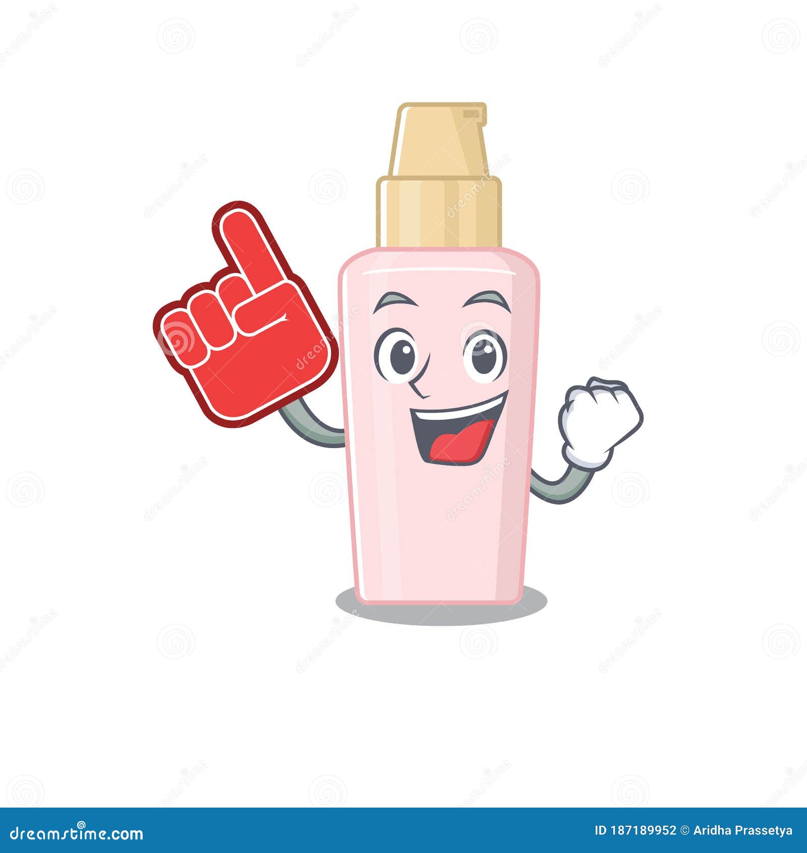 Foundation in Cartoon Drawing Character Design with Foam Finger Stock ...