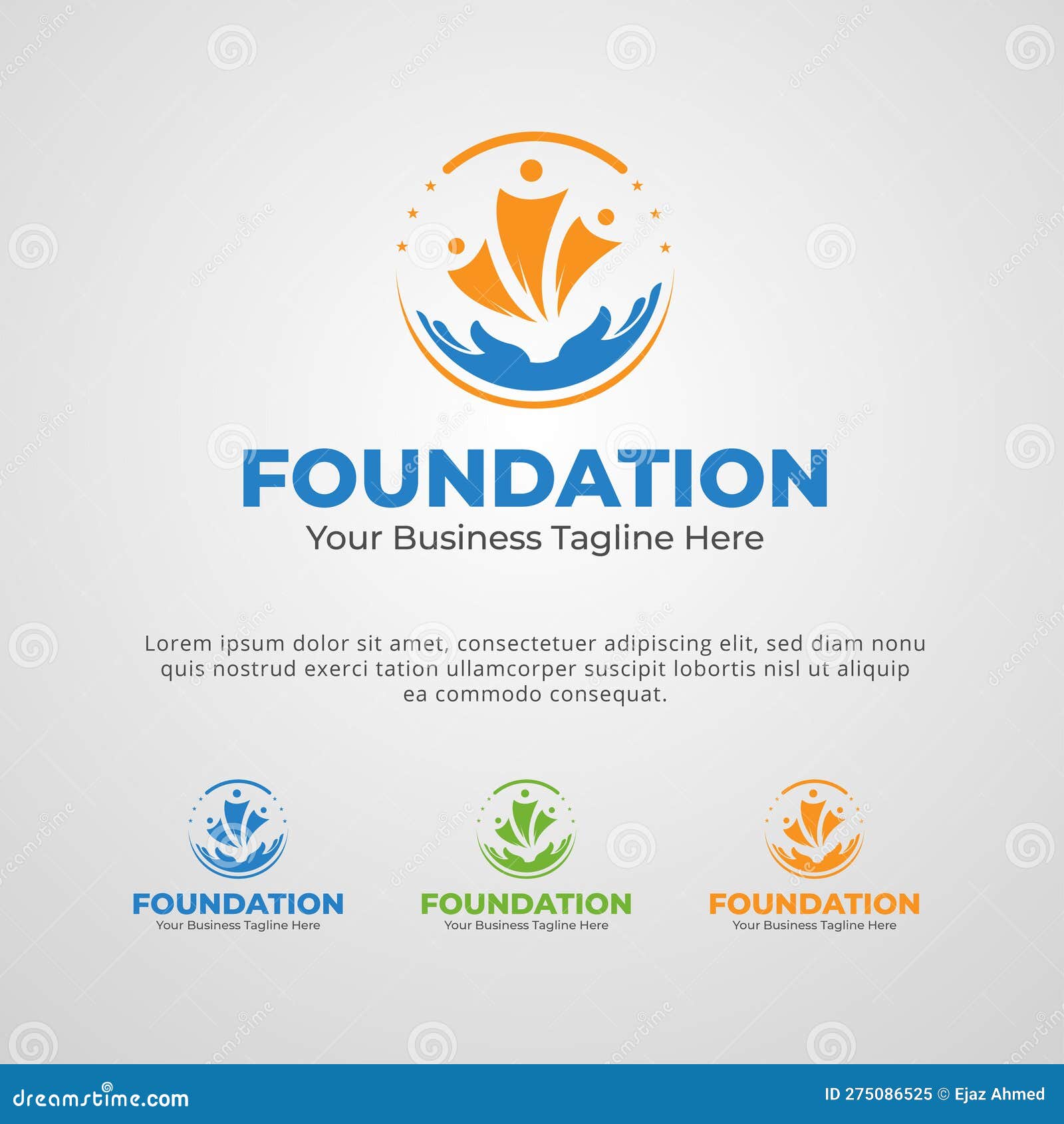 Professional Charity and Foundation Logo Design Stock Vector ...