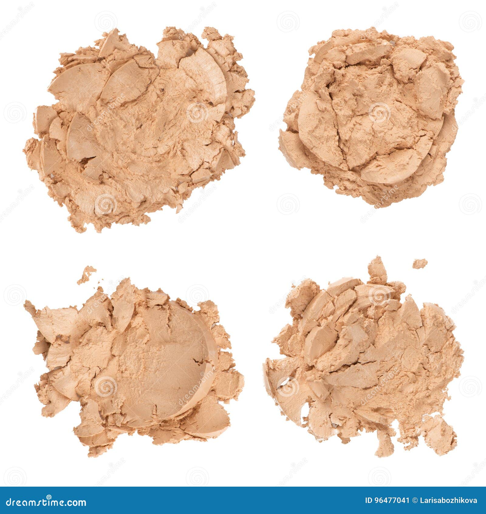 Foundation Color Sample on White Background Stock Image - Image of face ...