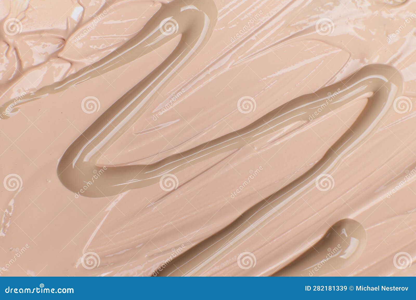 Foundation Cream Background of Different Shades, Texture Stock Image ...