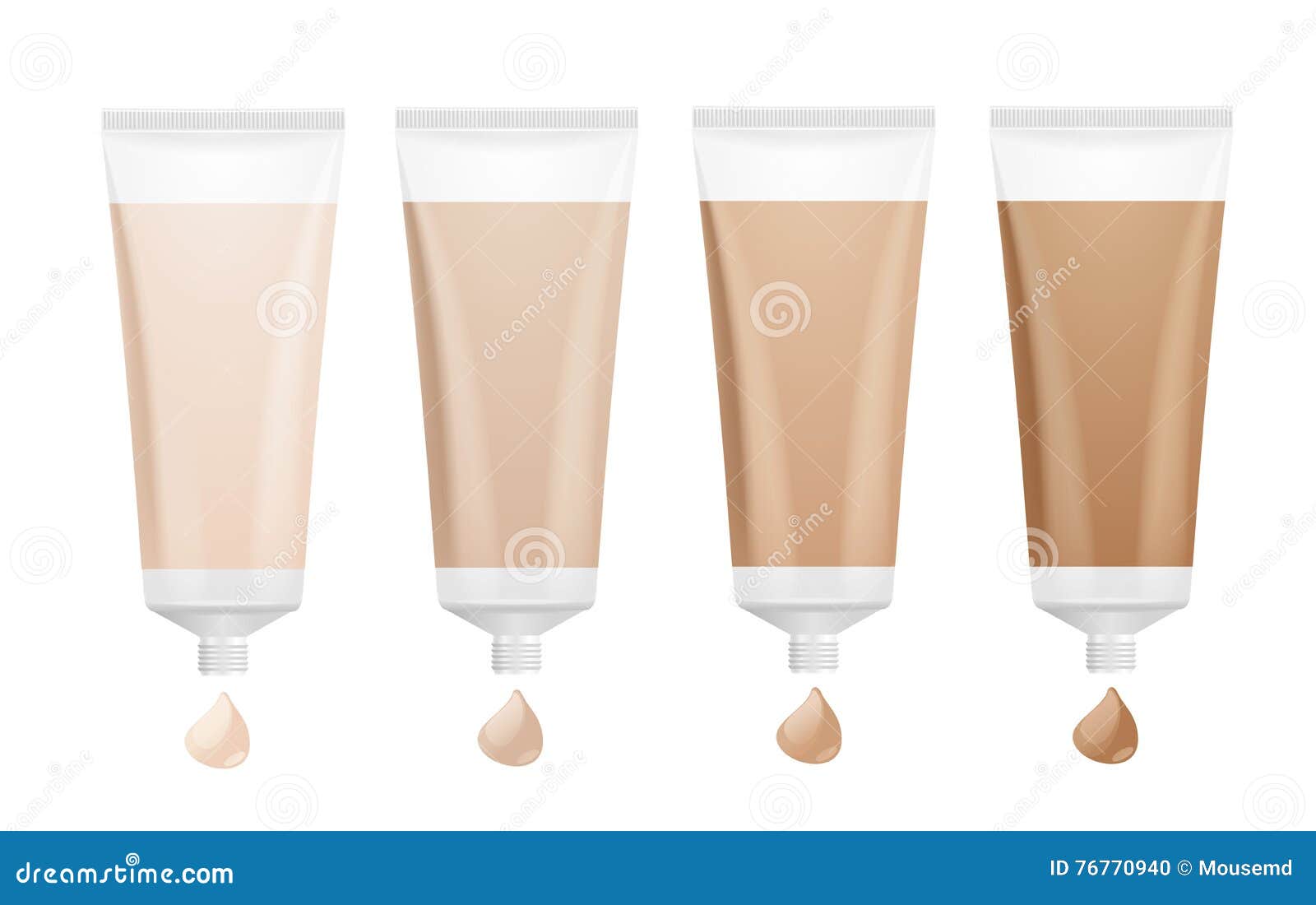 Foundation Cream Palette. Vector Stock Vector - Illustration of design ...