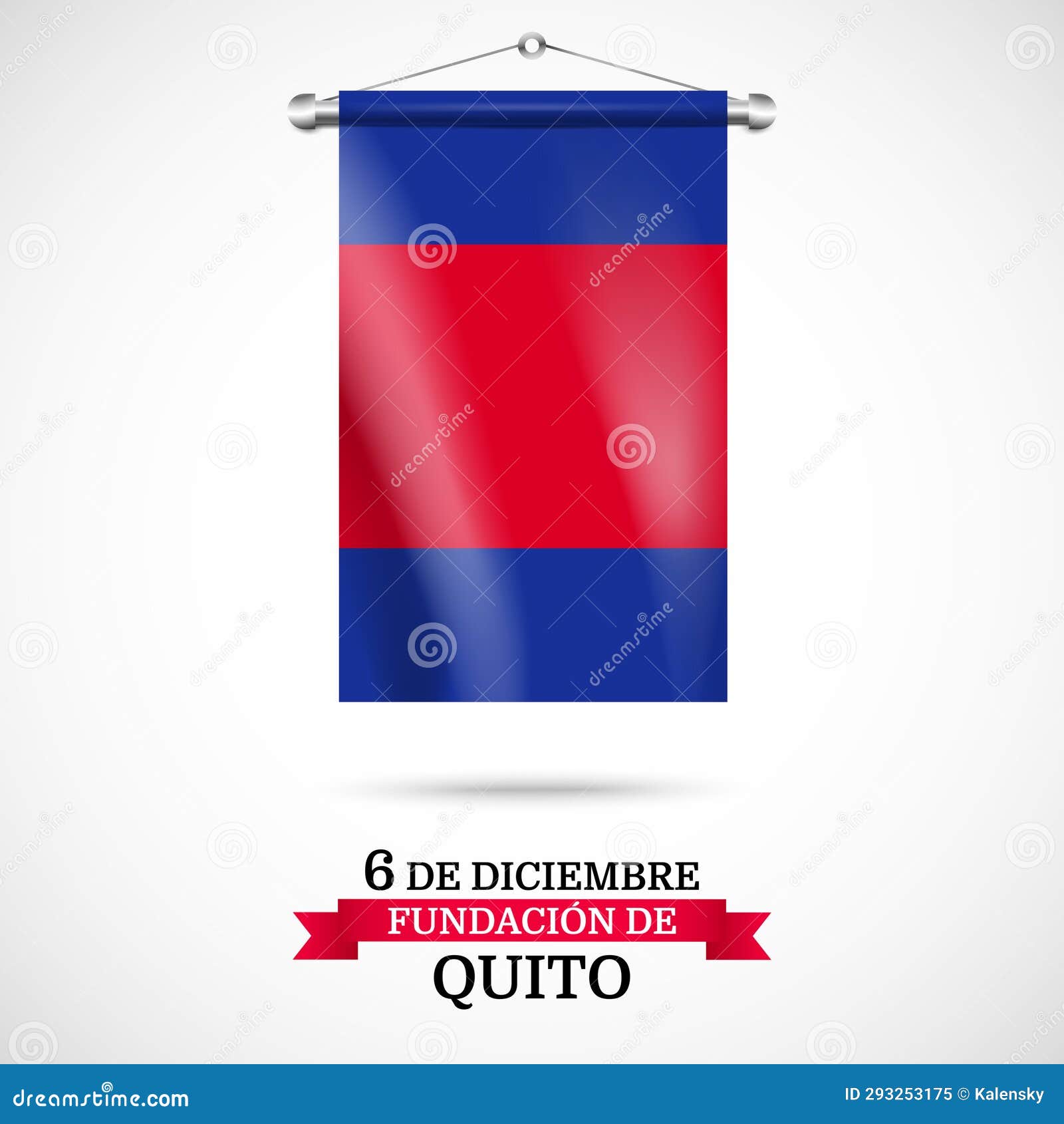 Foundation Day of Quito stock vector. Illustration of foundation ...