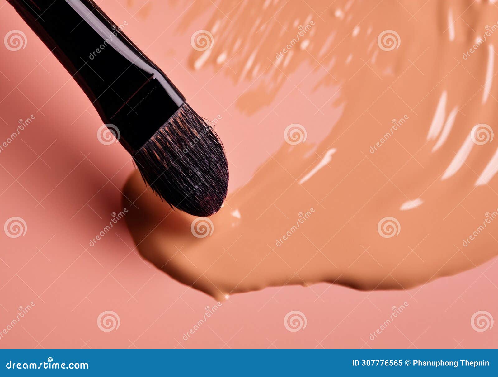 Foundation dripping stock illustration. Illustration of cream - 307776565