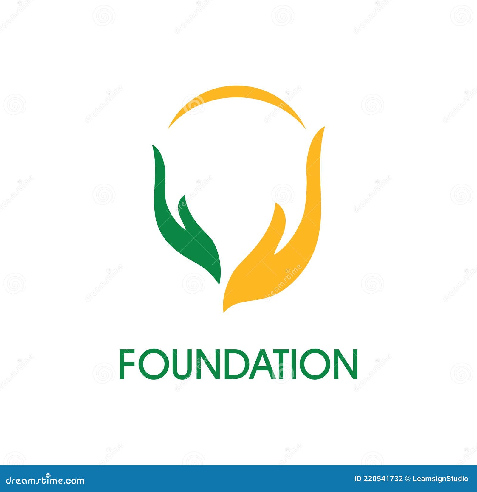 Foundation Logo Design Illustration Stock Vector - Illustration of ...