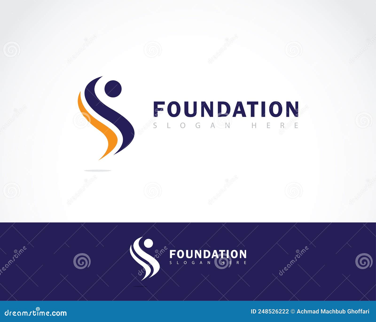Foundation Logo Creative People Abstract Sign Symbol Stock Illustration ...