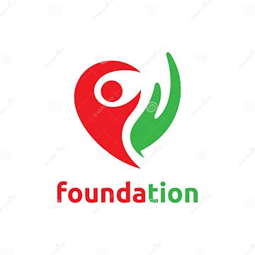 Foundation Logo stock vector. Illustration of logotype - 221573959