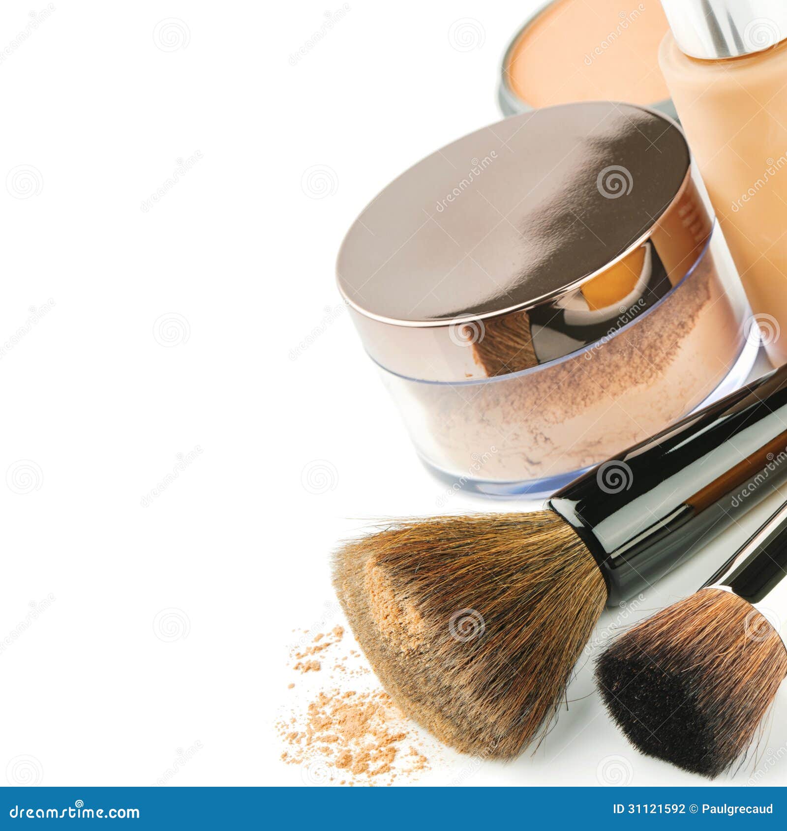 Foundation and powder stock photo. Image of apply, glamour - 31121592