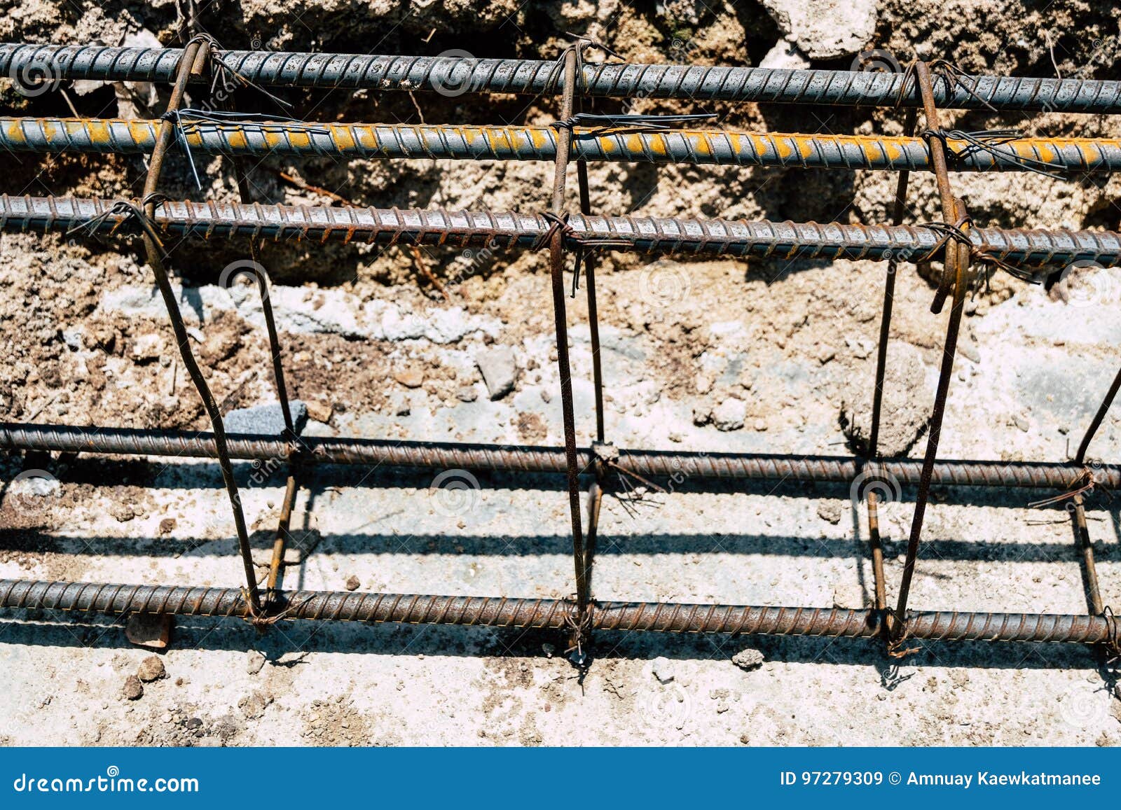 New Foundation And Steel Reinforcement Rods Royalty-Free Stock ...