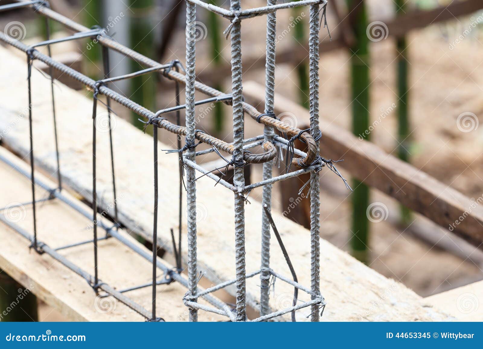 Foundation Steel Rod for House Building Stock Image - Image of builder ...