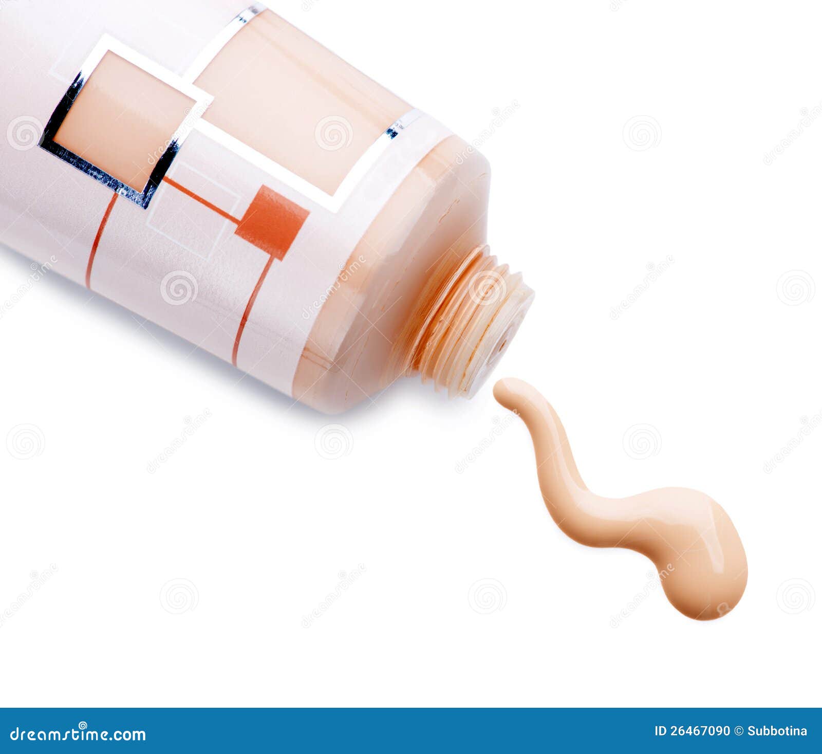 Foundation on a White Background Stock Photo - Image of fashion, fluid ...