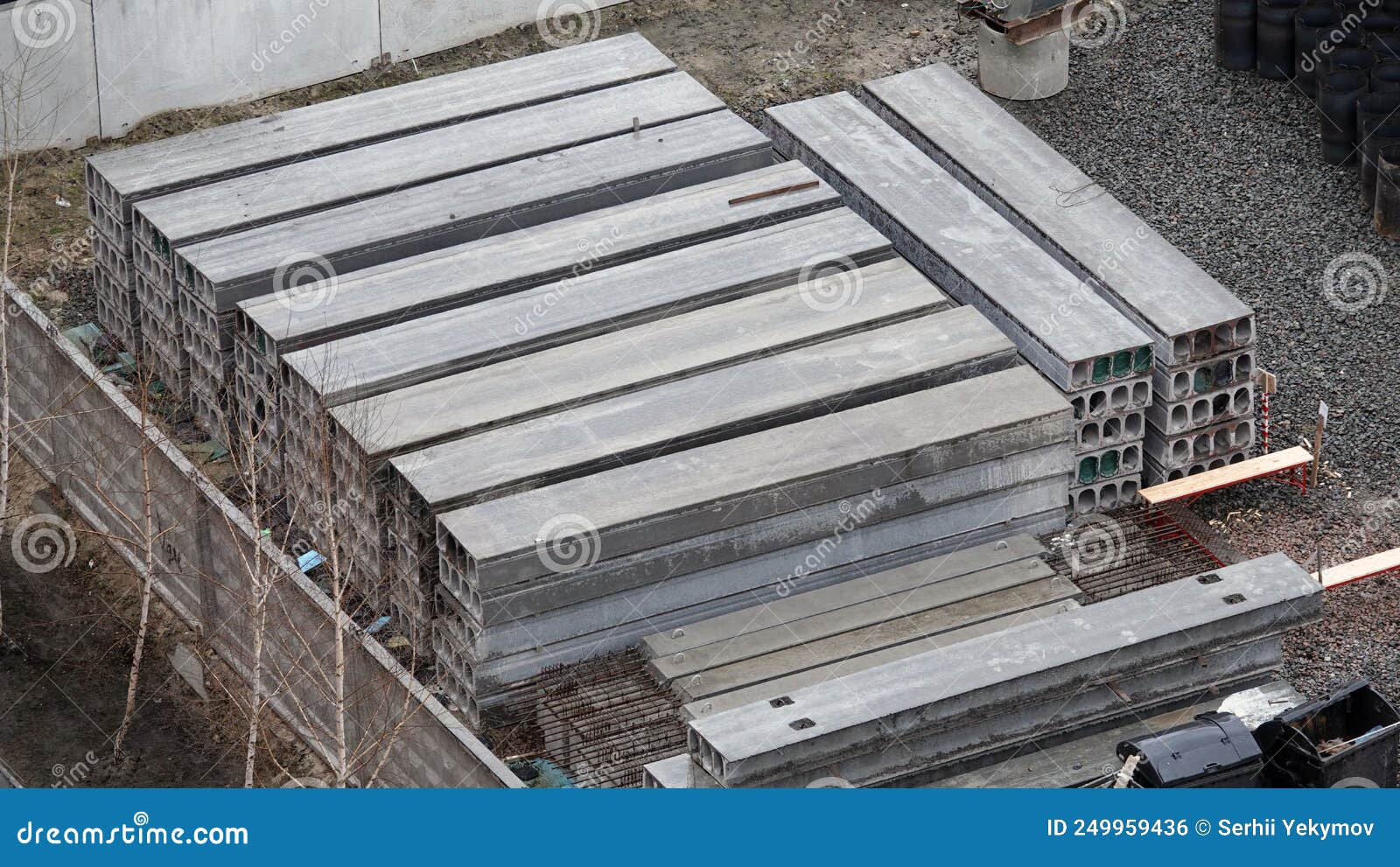 Construction Of A Concrete House. Modern Buildings. Scaffolding ...