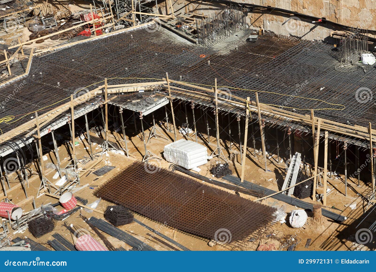 Construction Site - Foundations Stock Image - Image of industry, frame ... Construction Site - Foundations Stock Image - Image of industry, frame ...