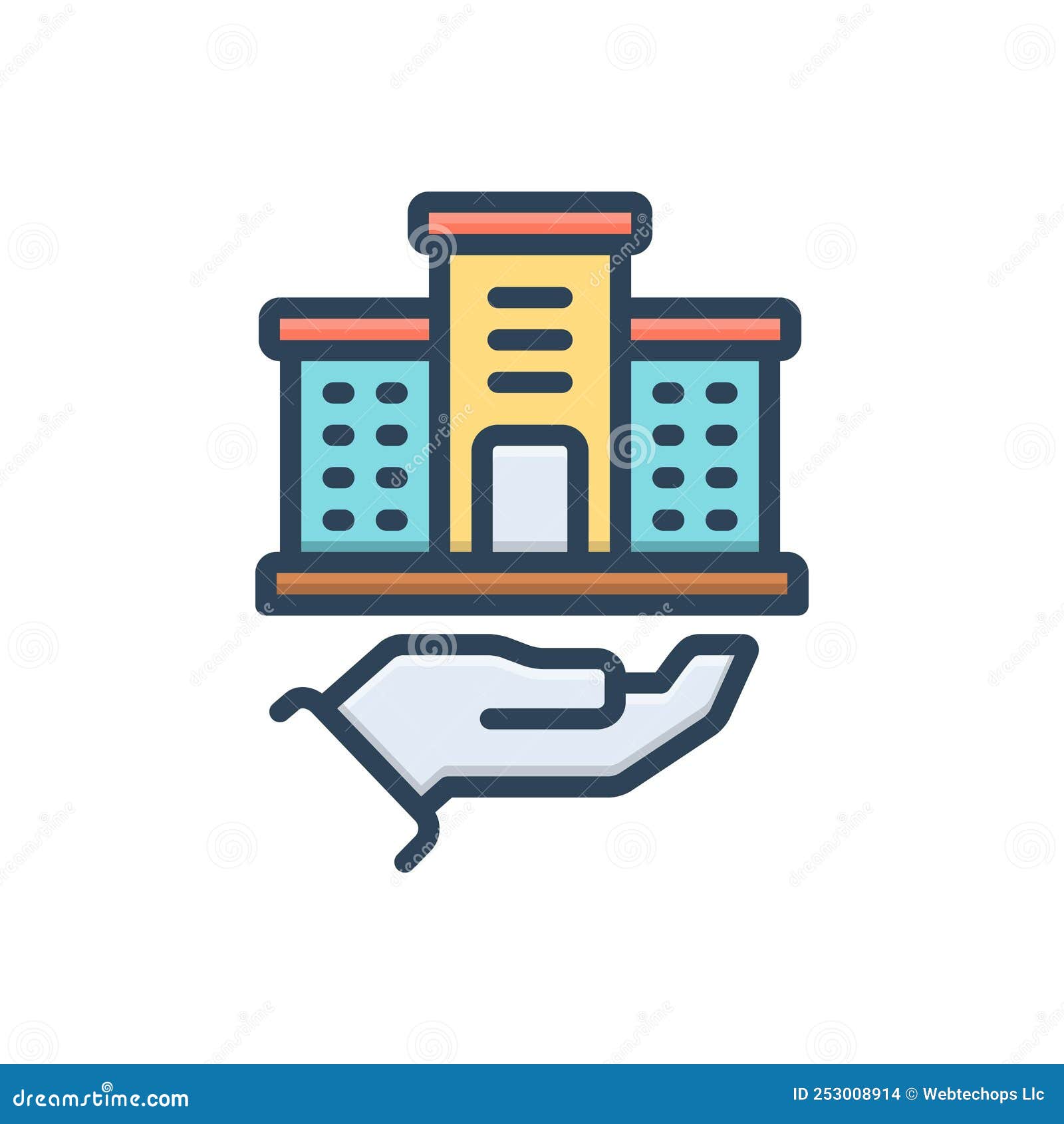 Color Illustration Icon for Founded, Building and Apartment Stock ...