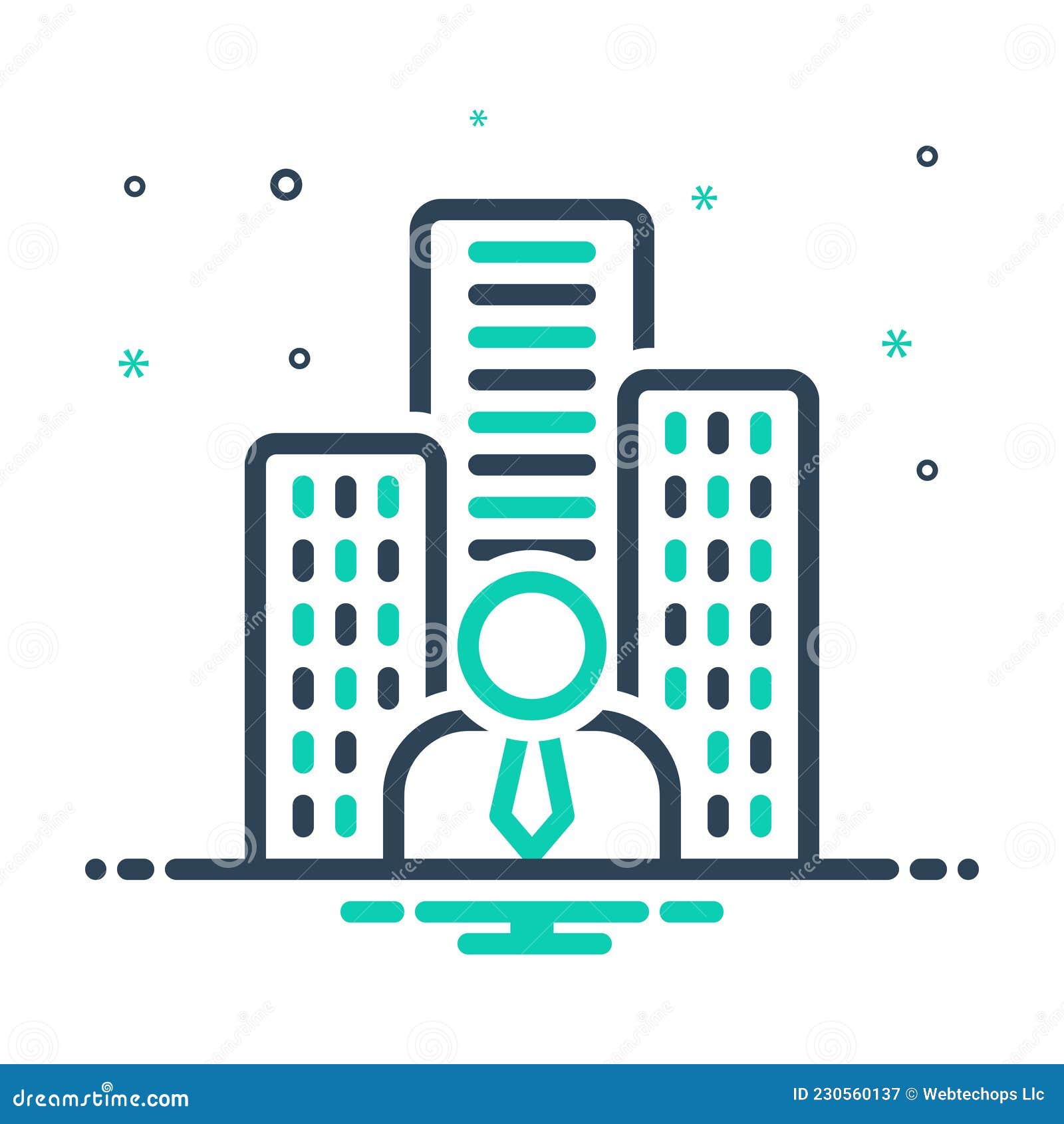 Mix Icon for Founder, Architecture and Builder Stock Vector ...
