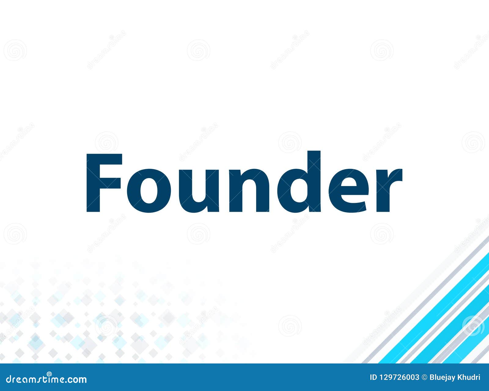 Founder Modern Flat Design Blue Abstract Background Stock Illustration ...