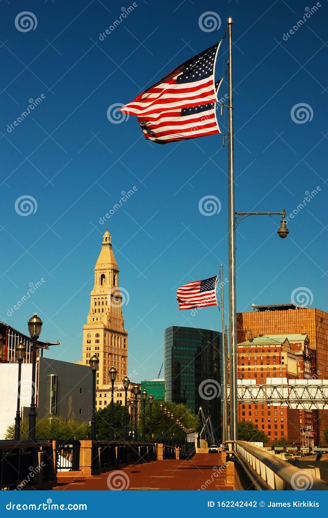 Founders Bridge, Hartford, CT Editorial Photography - Image of ...