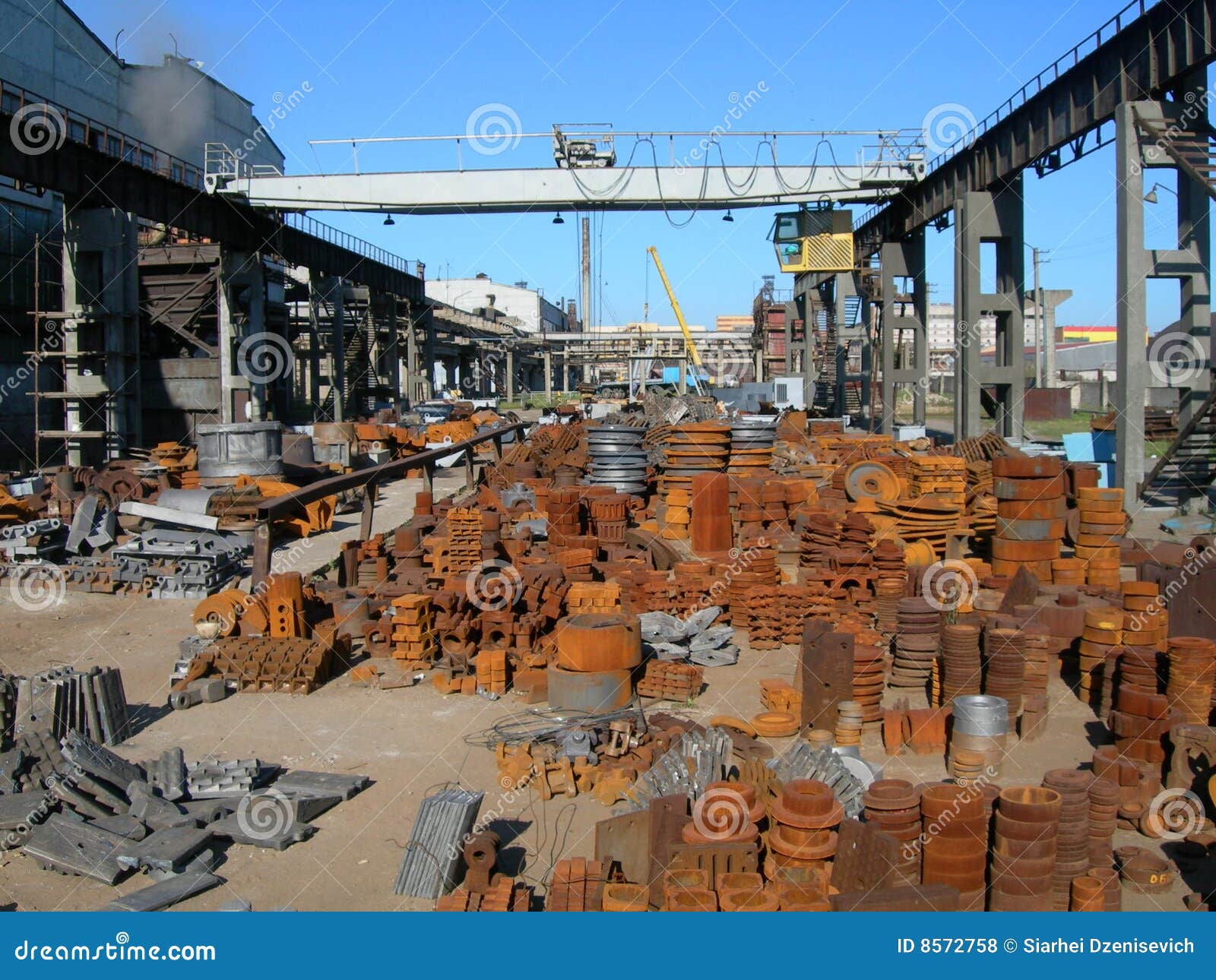 Foundry stock photo. Image of industry, worker, crane - 8572758