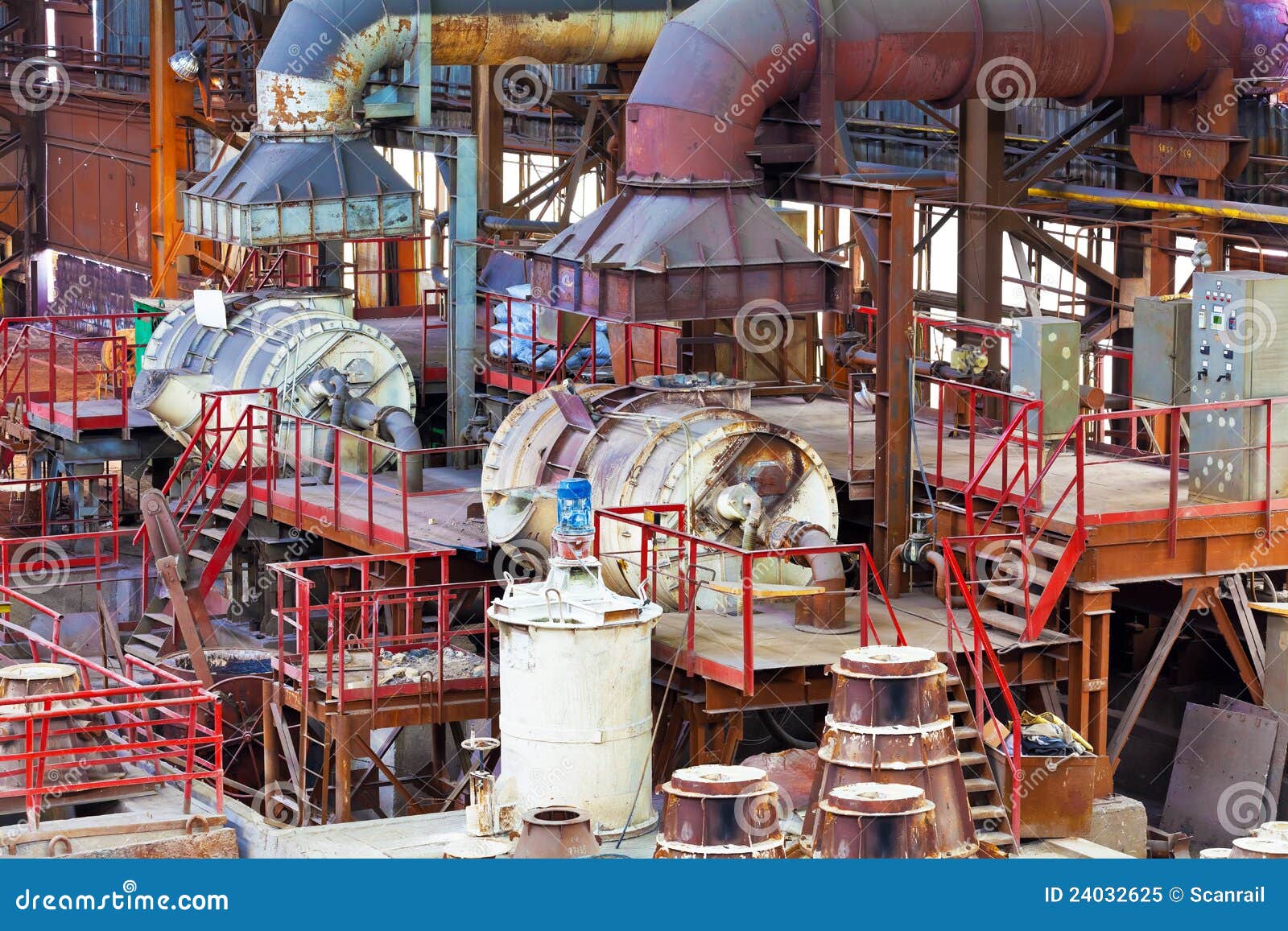Foundry Equipment In Casting Hangar Stock Image - Image of foundry ...