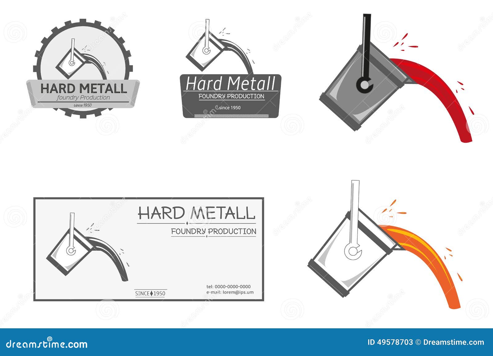 Foundry Production Logo Stock Image | CartoonDealer.com #49578703