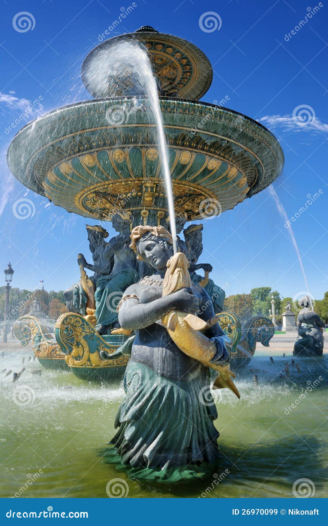 Fountain stock image. Image of landmark, maritime, famous - 26970099