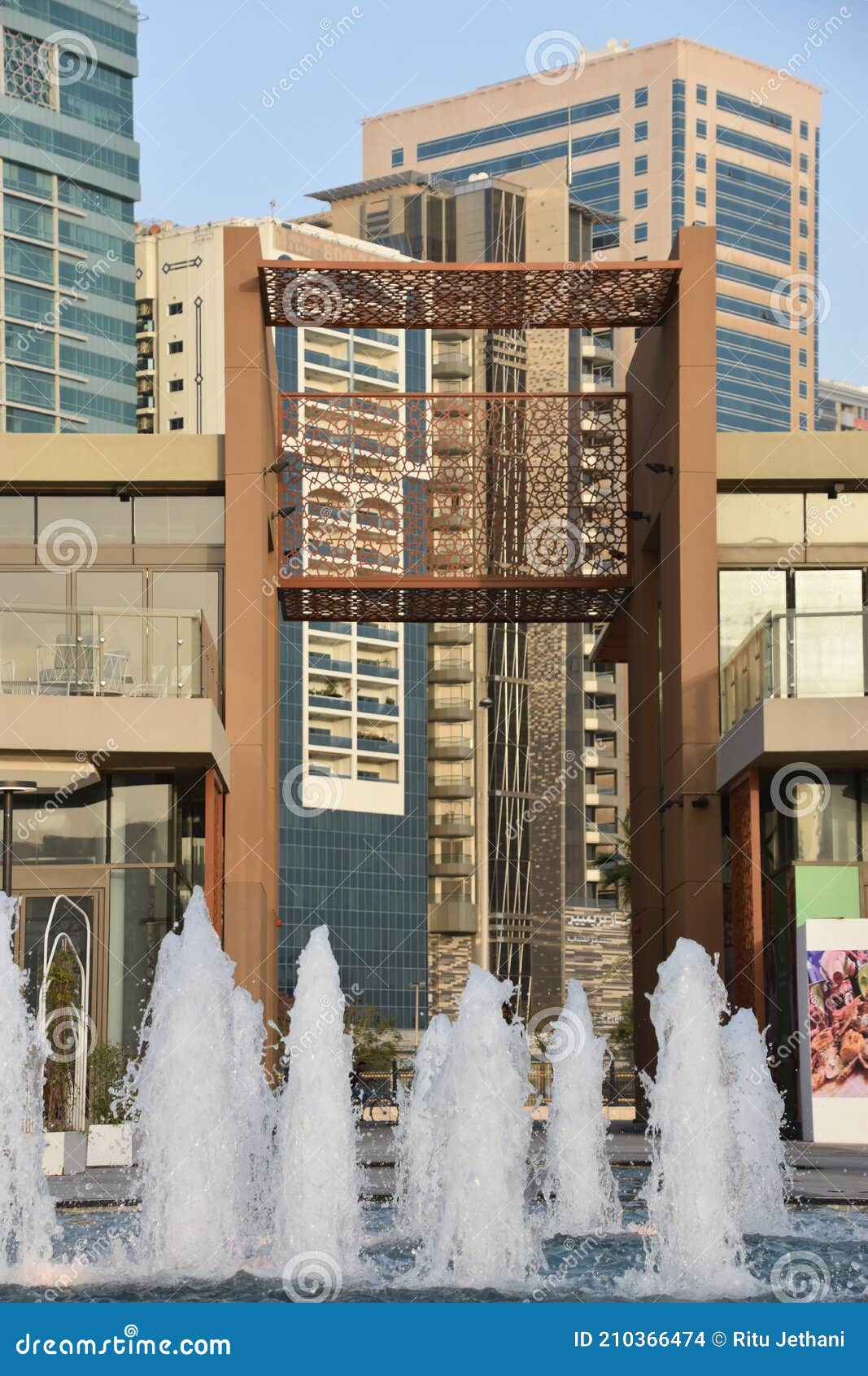 Fountain at Al Majaz Waterfront in Sharjah, UAE Editorial Stock Image ...