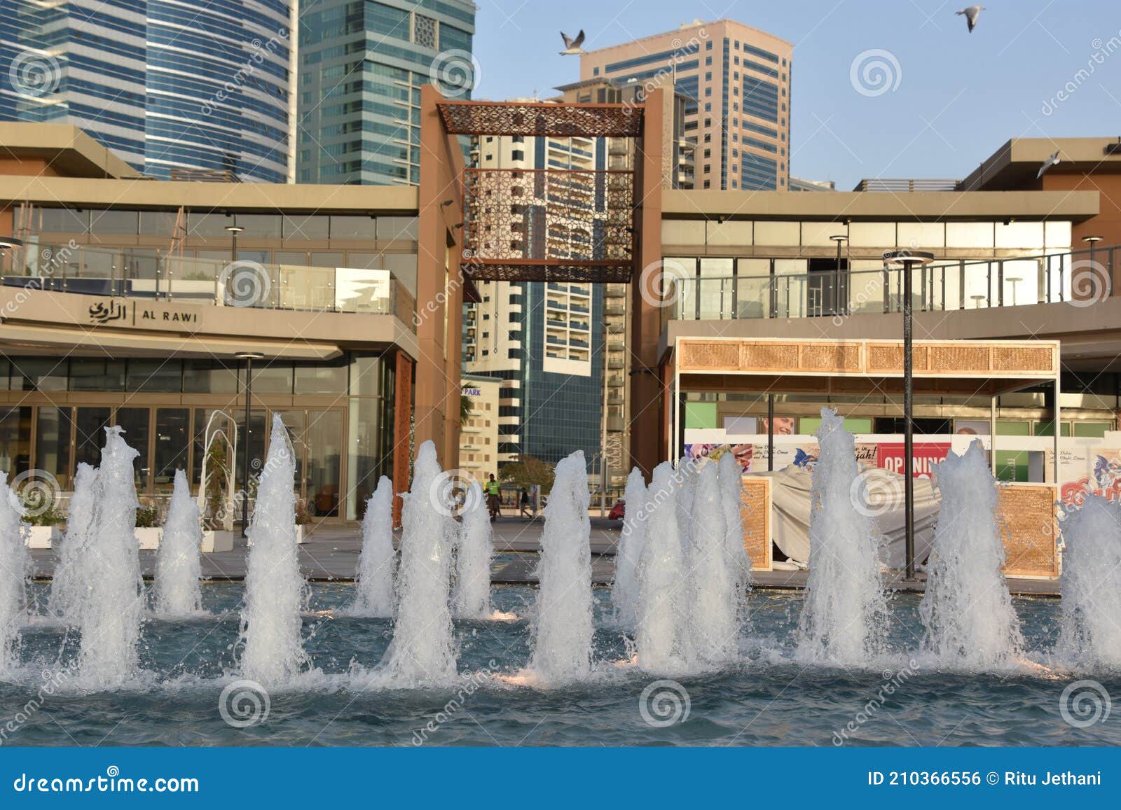 Fountain at Al Majaz Waterfront in Sharjah, UAE Editorial Photo - Image ...