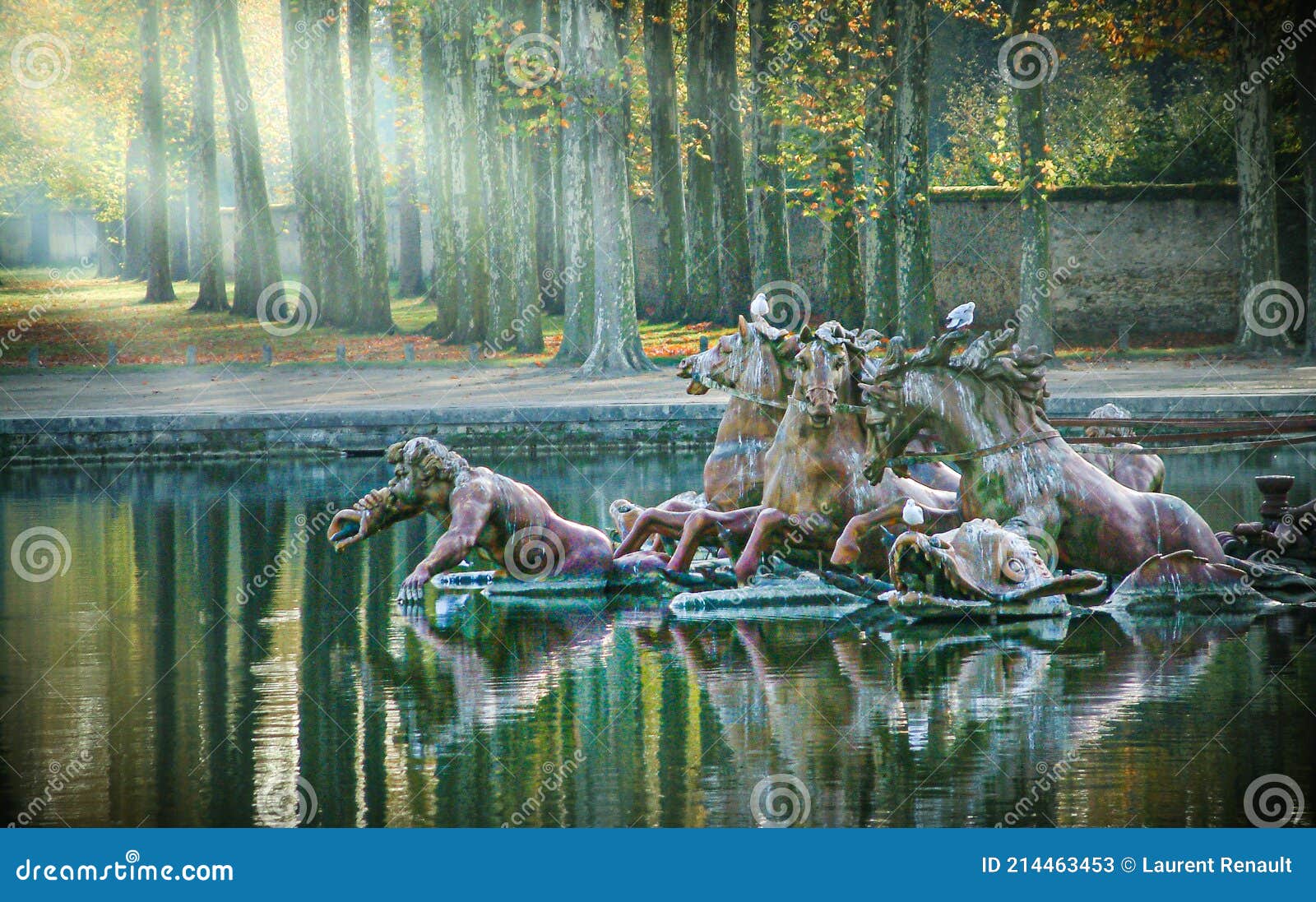 Fountain of Apollo in Garden of Versailles Palace Editorial Stock Photo ...