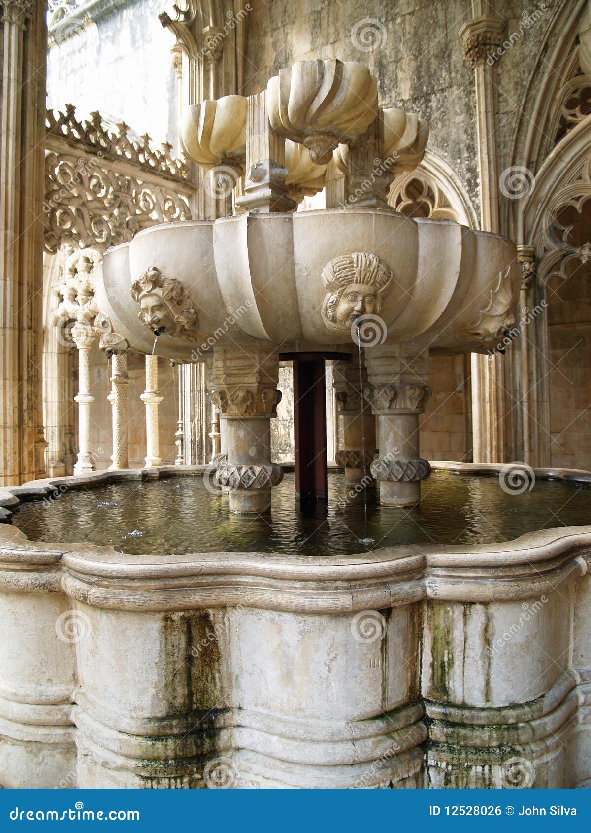 Fountain in Batalha Monastery Stock Photo - Image of unesco, detailed ...