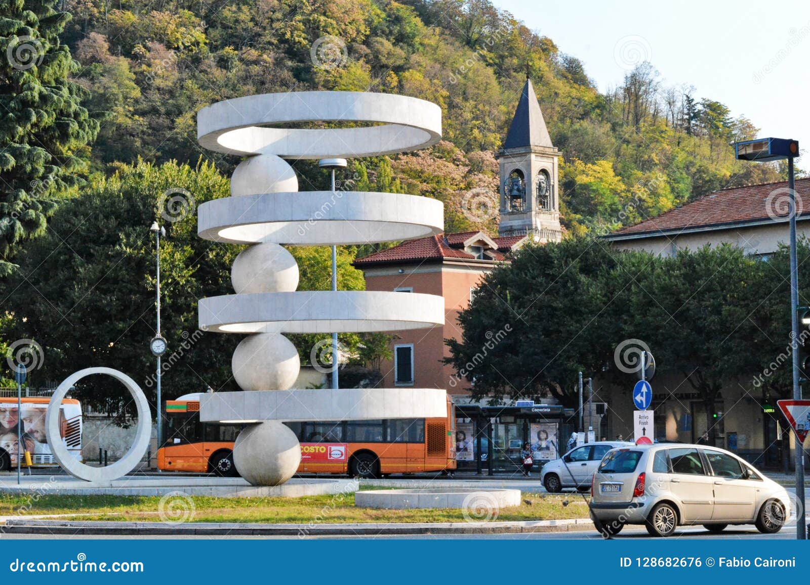 Fountain at Camerlata Square Editorial Photo - Image of landmark ...