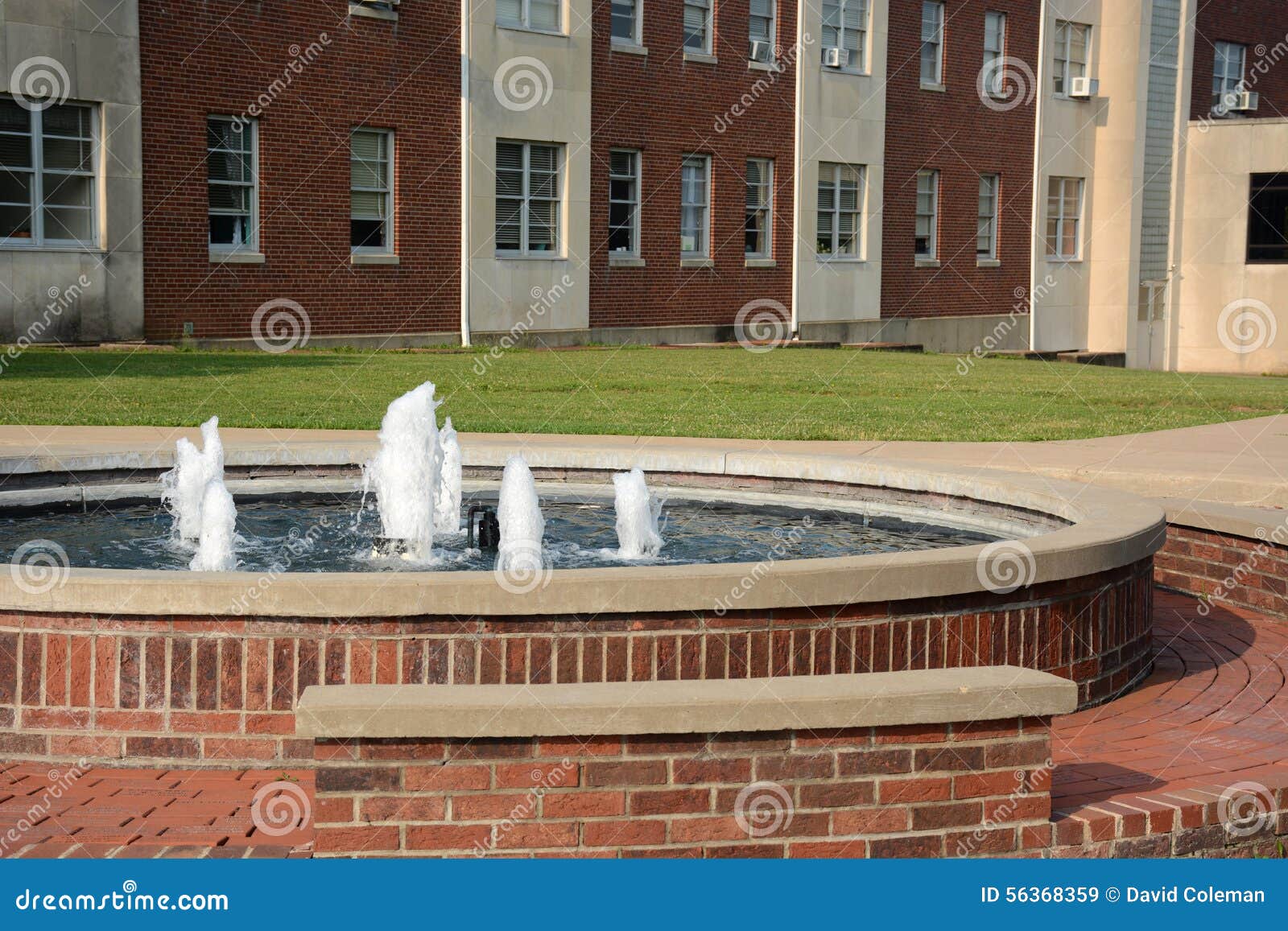Fountain stock image. Image of circular, brick, detail - 56368359