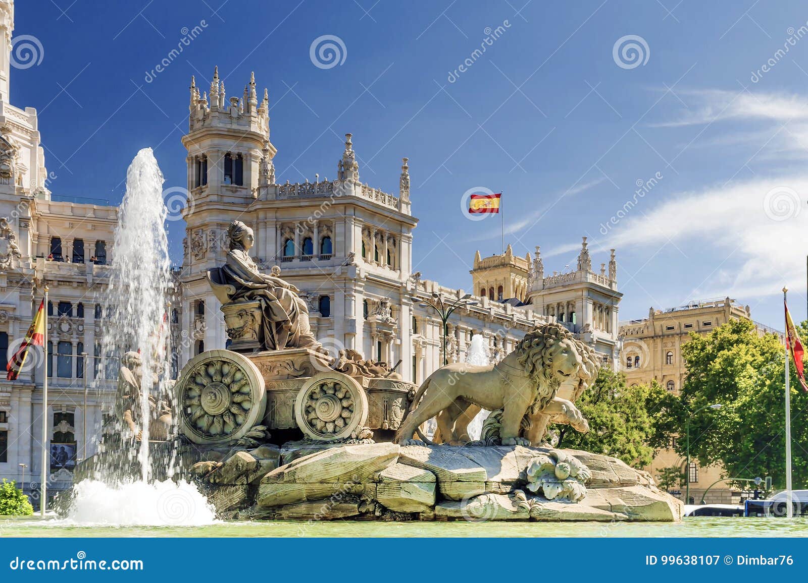 Fountain of Cibeles in Madrid, Spain Stock Image - Image of destination ...